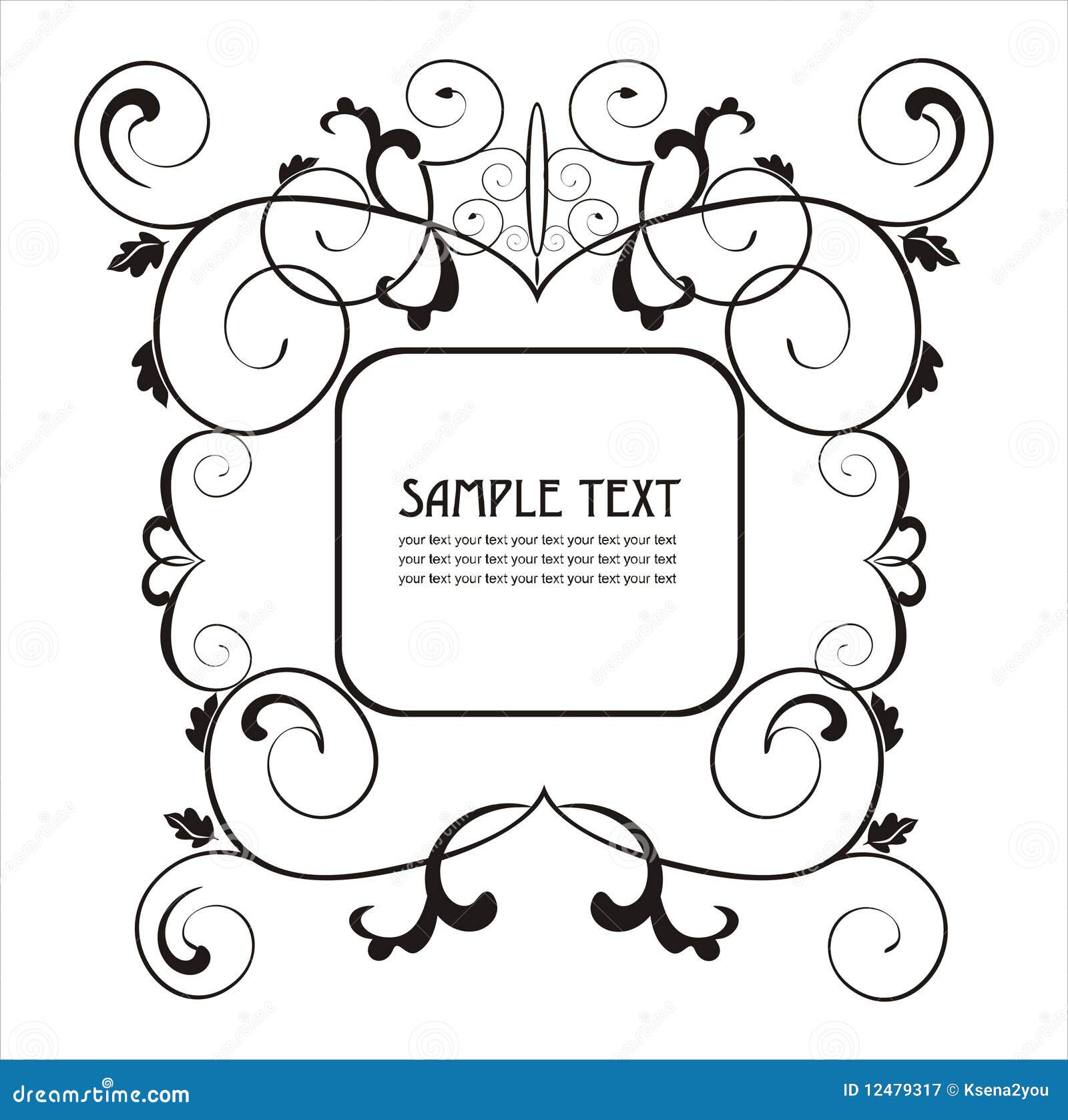 Elegant Label Easy To Modify Stock Vector - Illustration of cute, senal ...