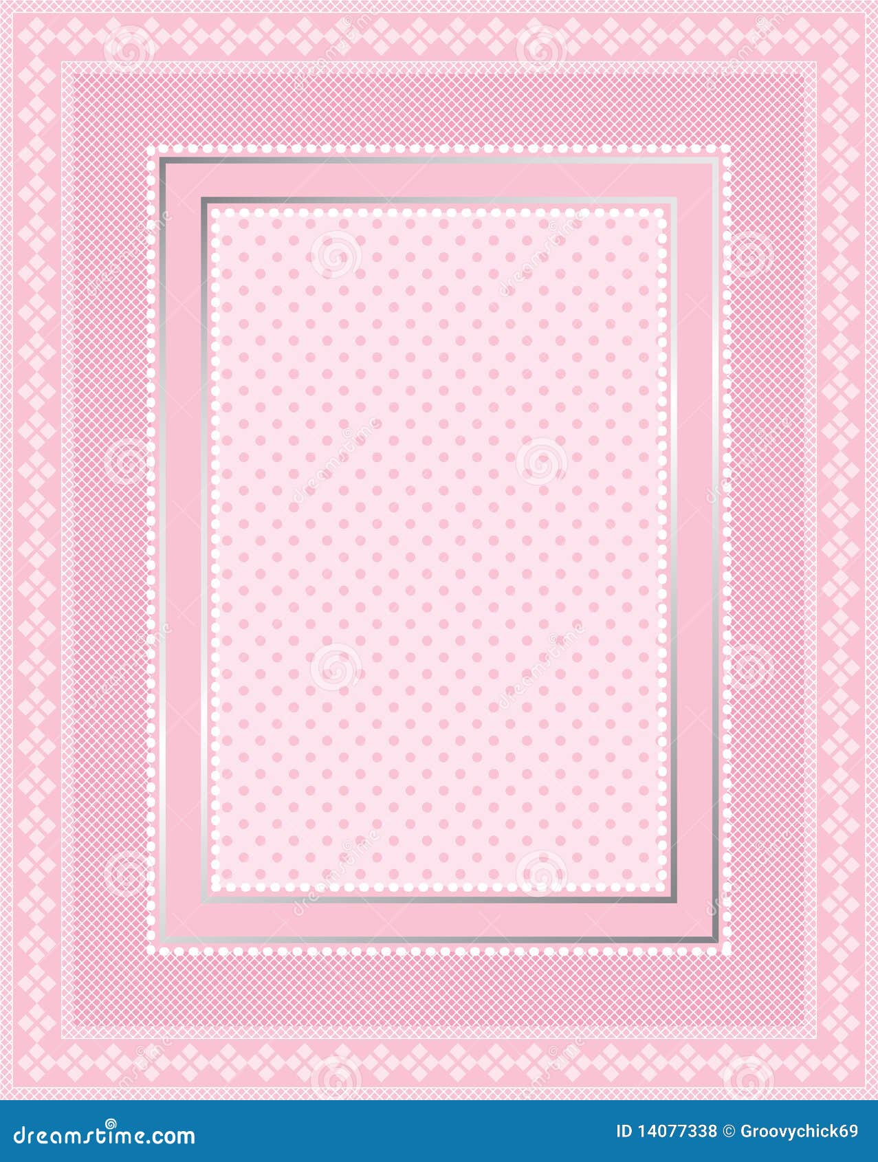 Elegant Lace Frame stock vector. Illustration of pink - 14077338