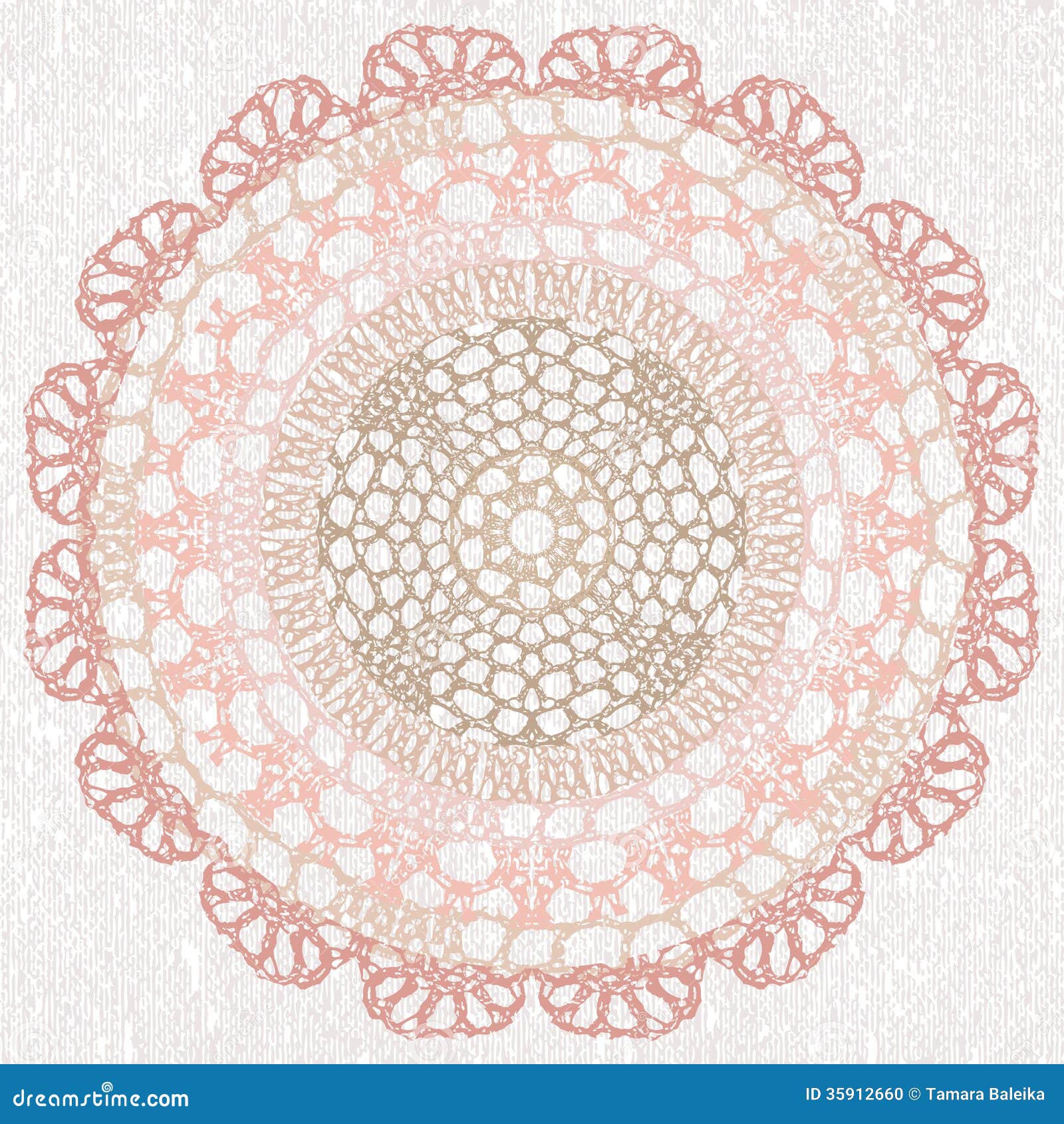 Elegant lacy doily stock vector. Illustration of design - 35912660