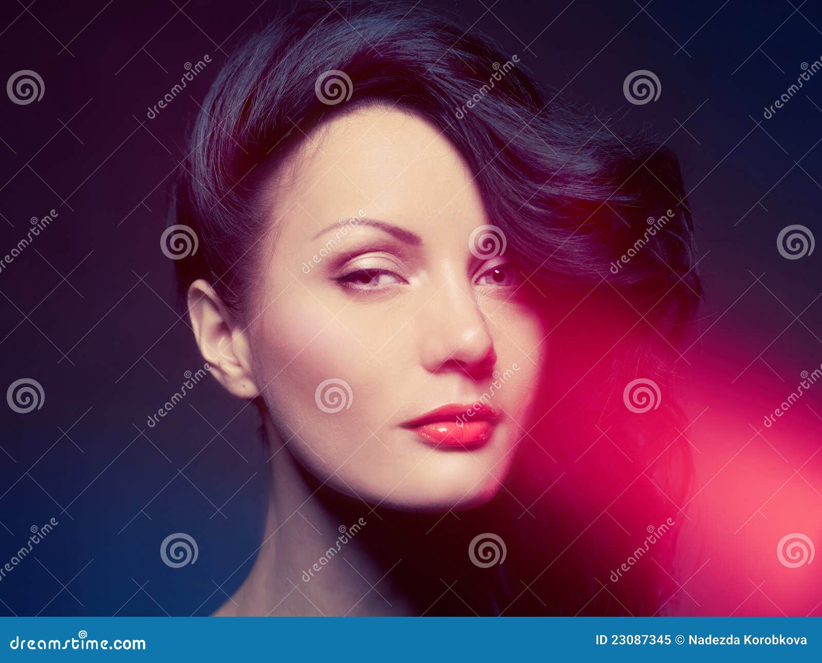 Elegant lady stock image. Image of makeup, brunette, fashion - 23087345