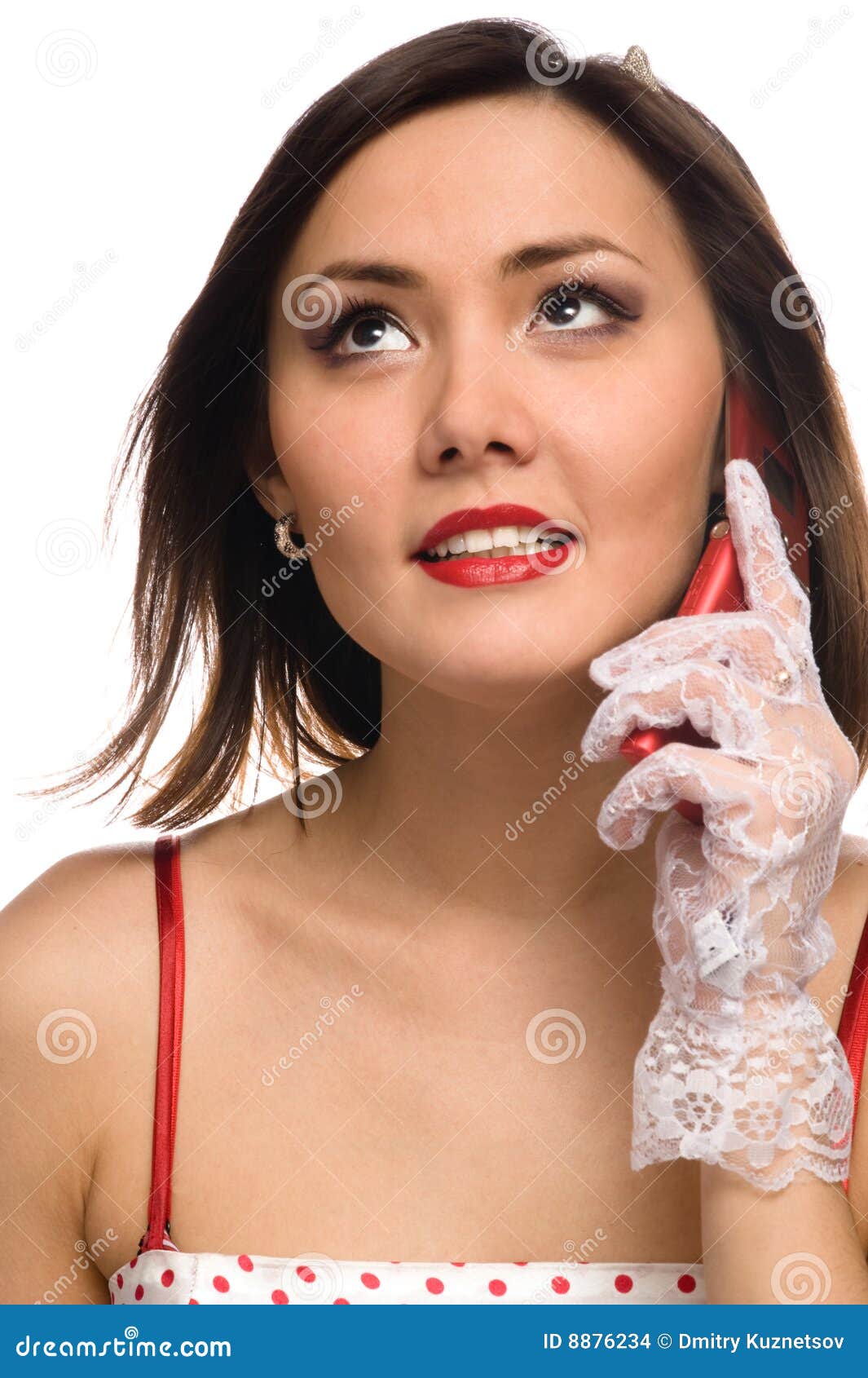 Elegant Lady Calls by Phone Stock Photo - Image of fashion, manager ...