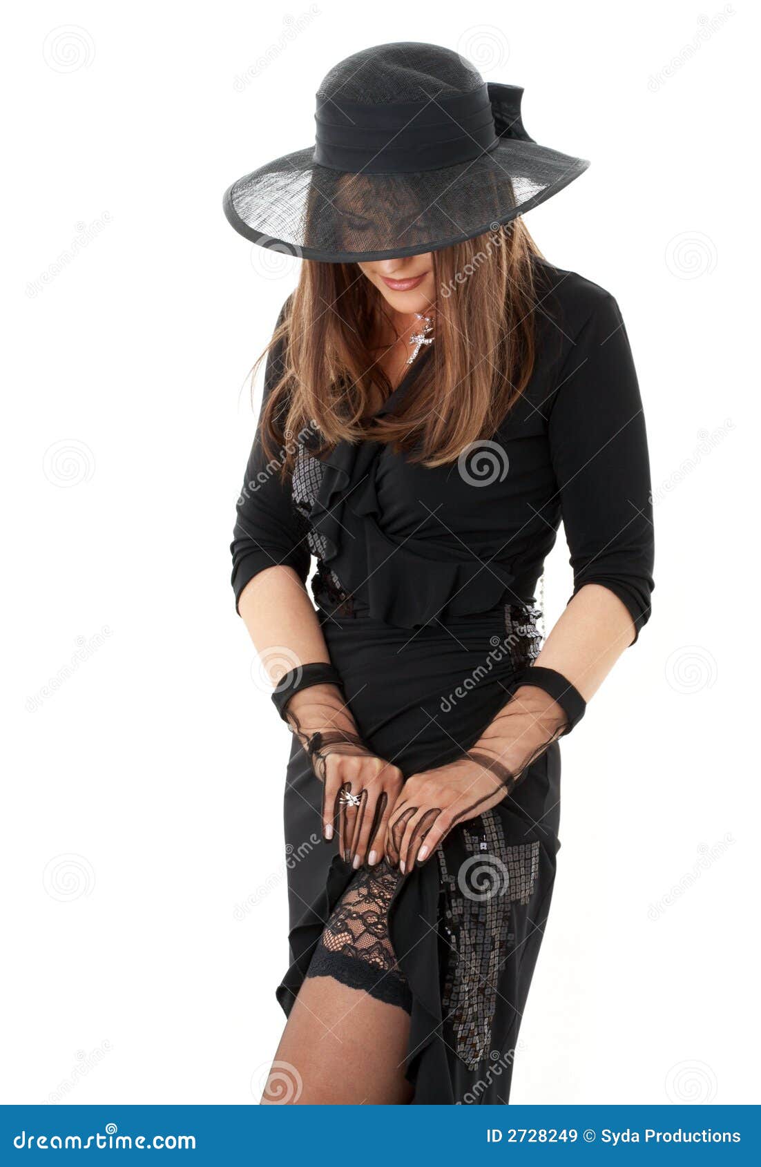 Elegant Lady Dressing Up Over Stock Image - Image of dressing, fancy ...