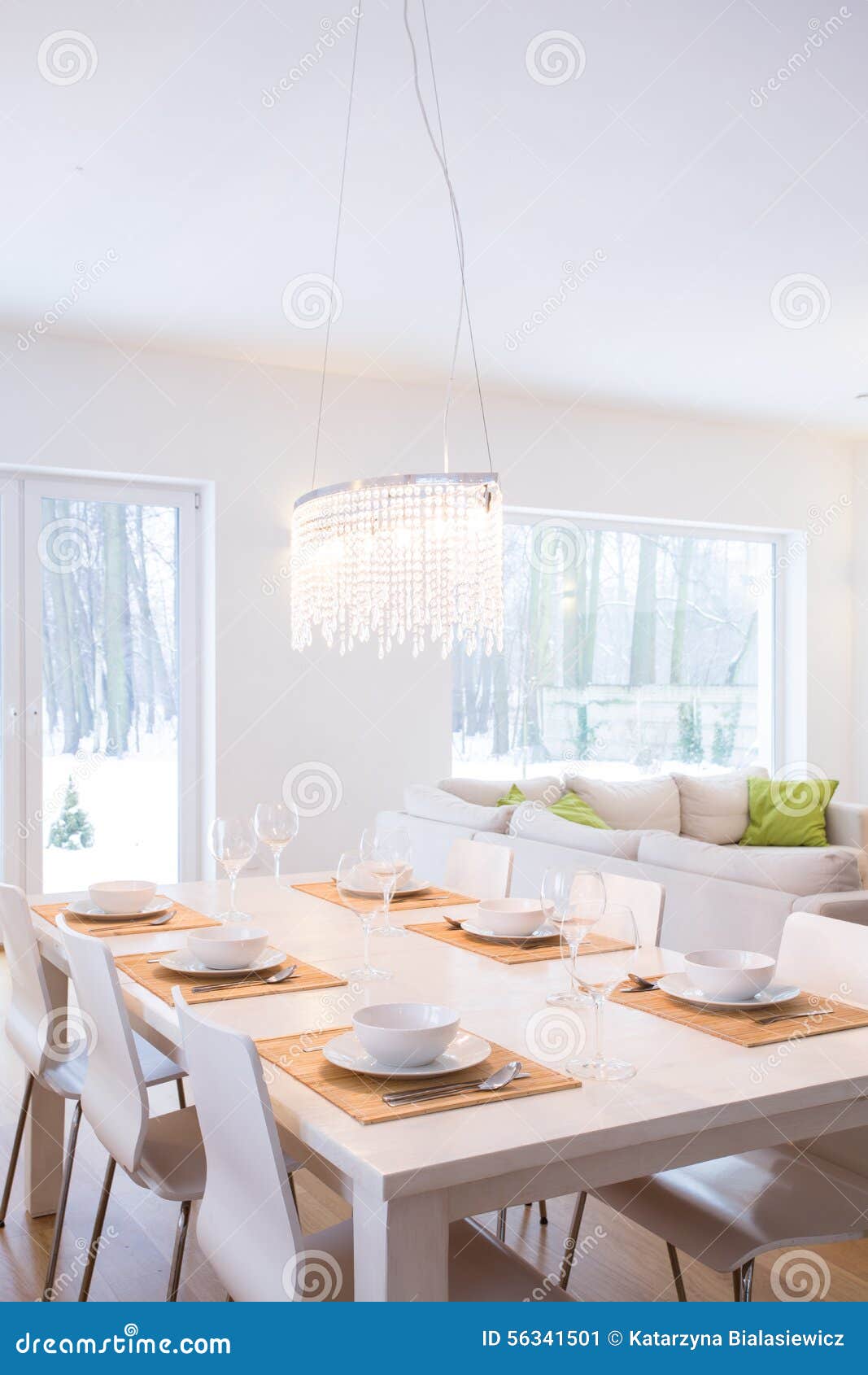 Elegant laid table stock image. Image of apartment, elegant - 56341501