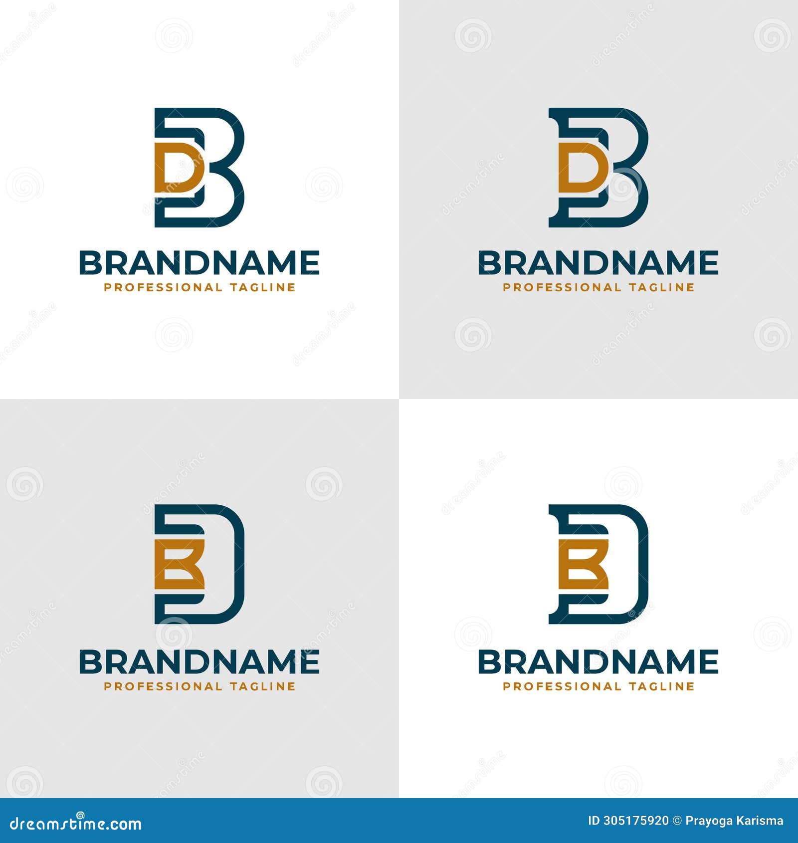 Elegant Letter BD and DB Monogram Logo, Suitable for Business with BD ...