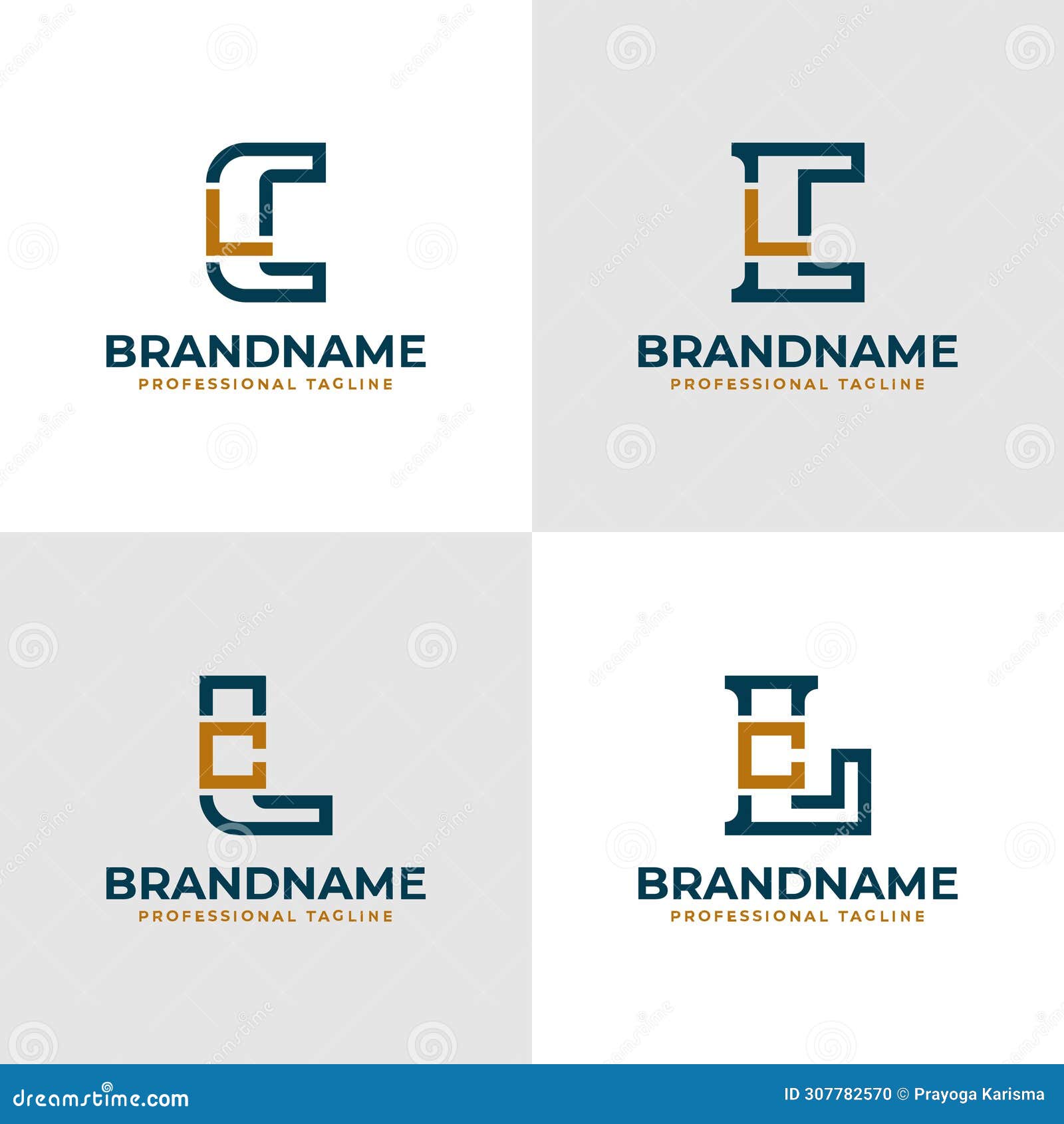 Elegant Letters CL and LC Monogram Logo, Suitable for Business with CL ...