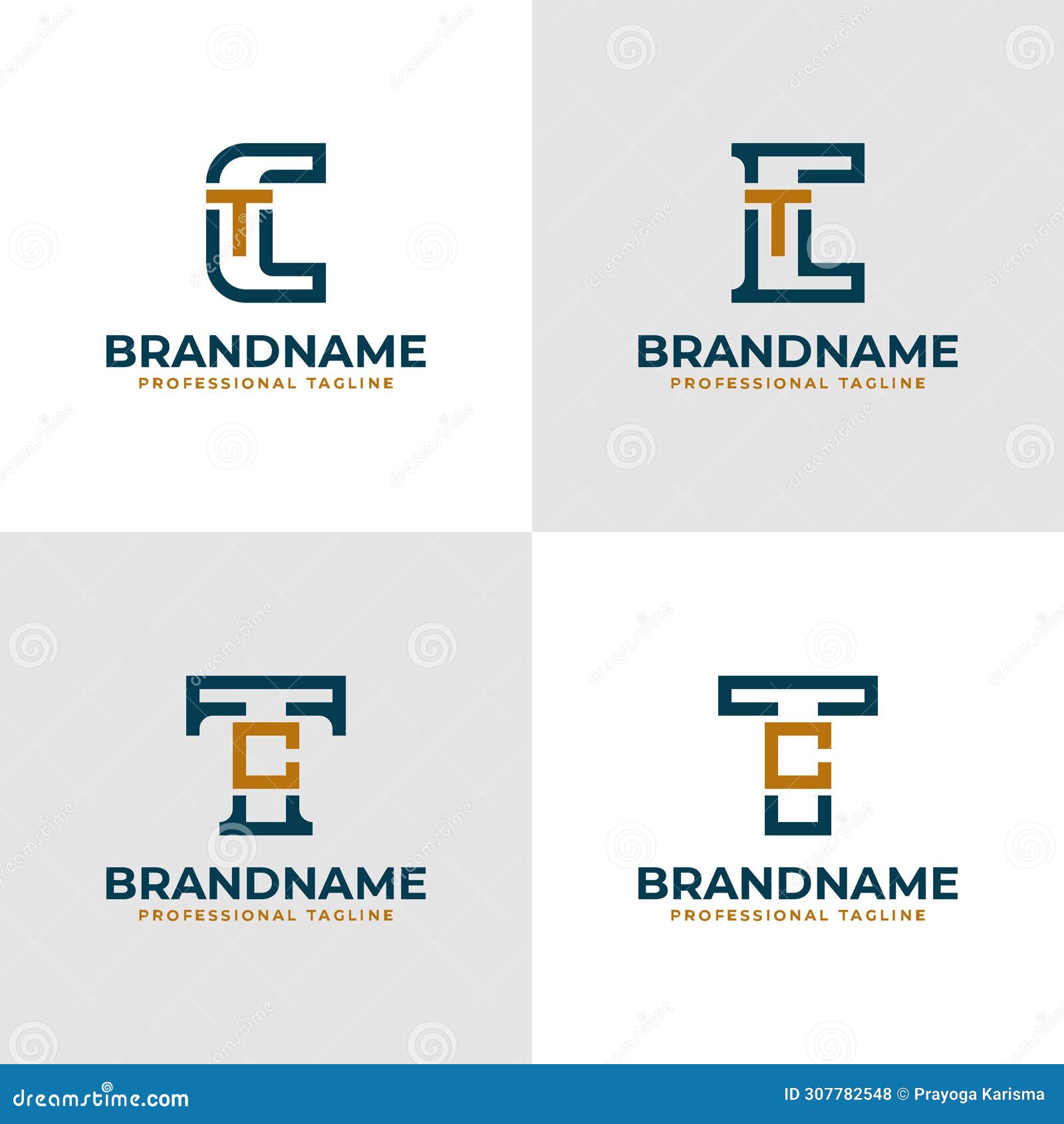 Elegant Letters CT and TC Monogram Logo, Suitable for Business with CT ...