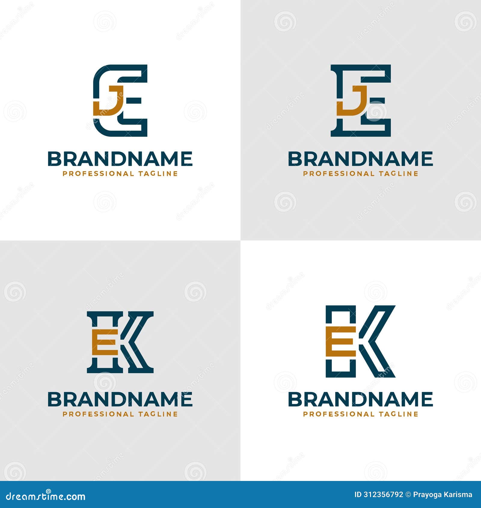 Elegant Letters EJ and JE Monogram Logo, Suitable for Business with EJ ...