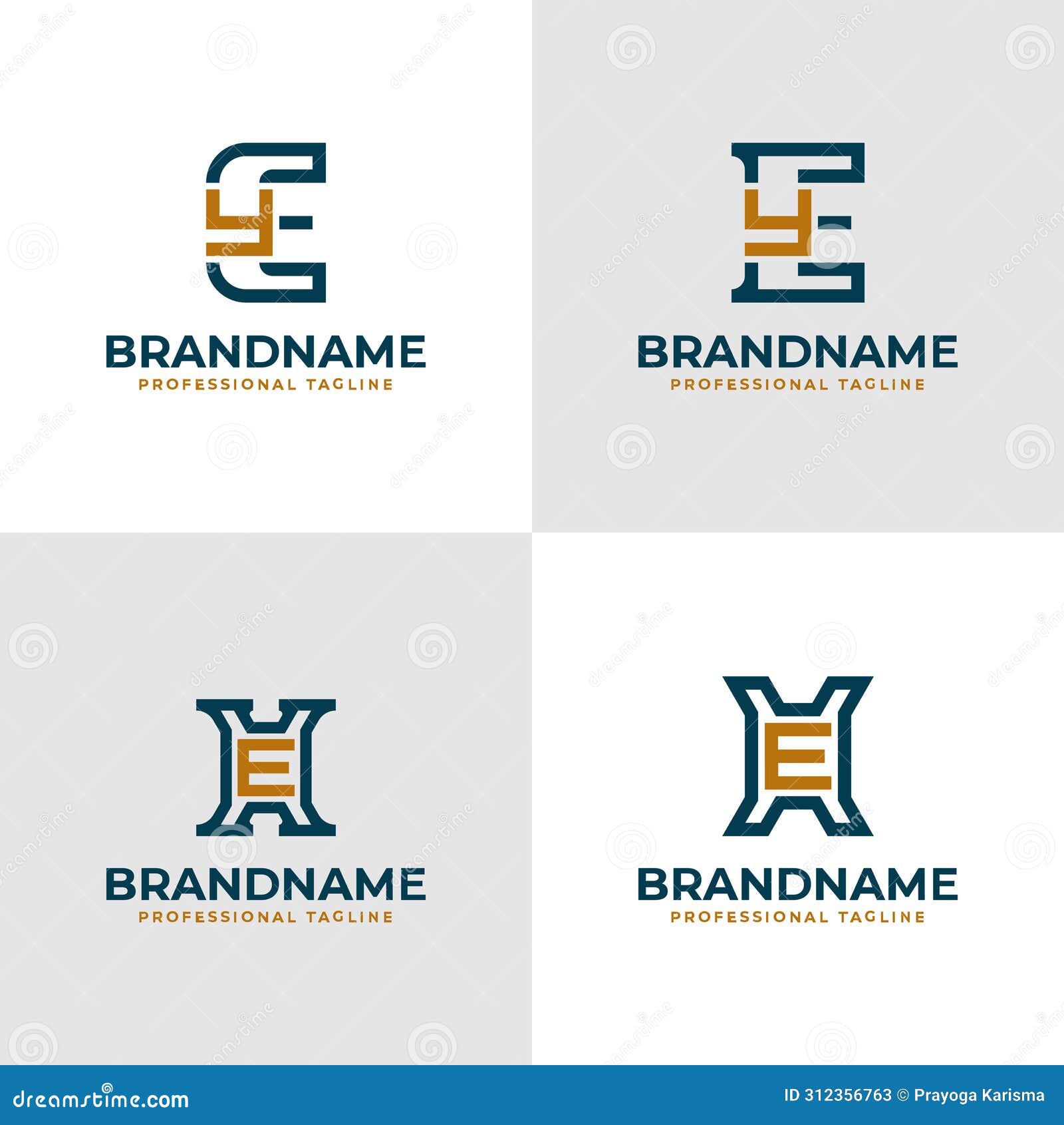 Elegant Letters EY and YE Monogram Logo, Suitable for Business with EY ...