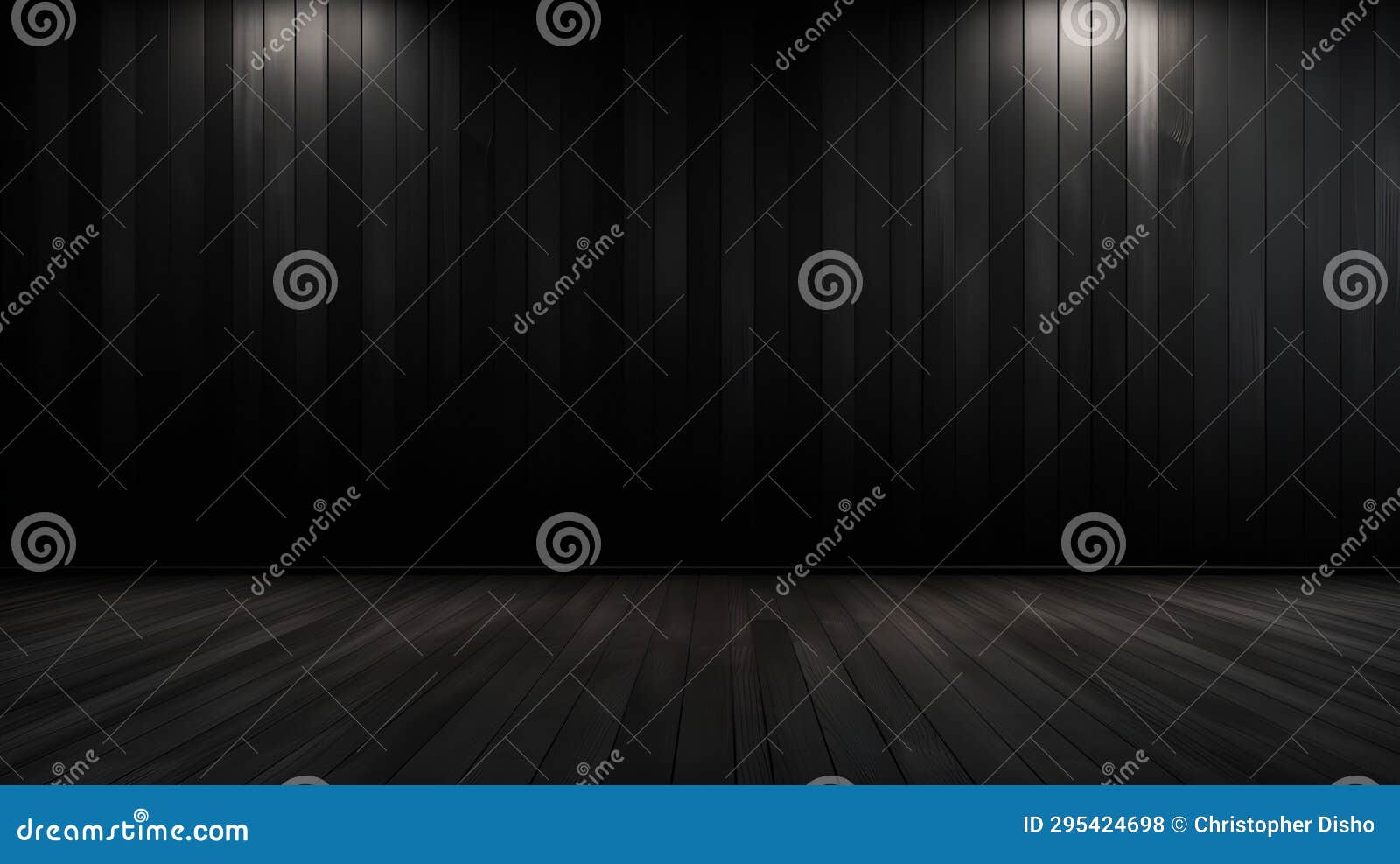 Elegant Lighting in an Empty Black Room, a Presentation Background ...