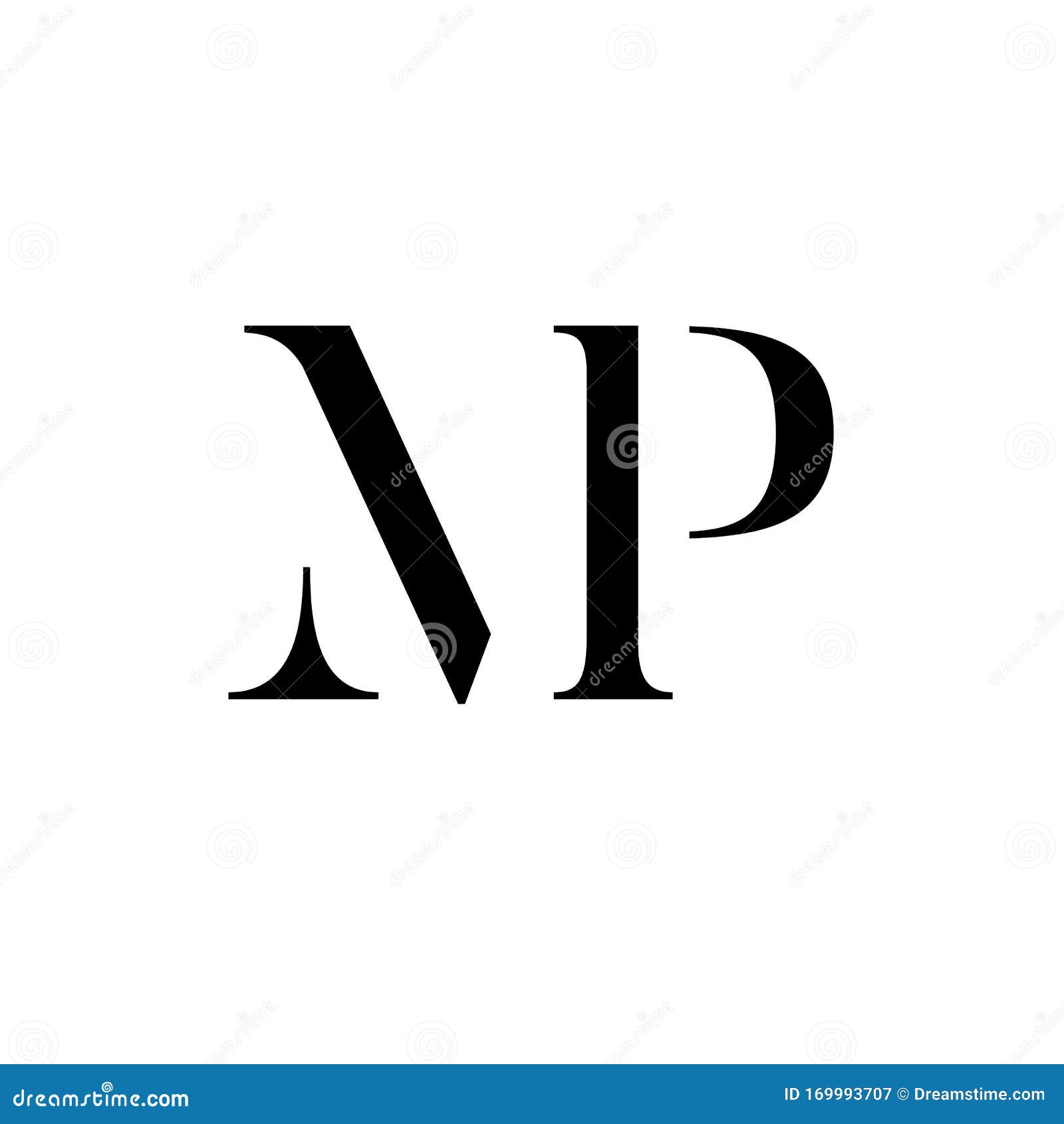 Elegant Line Curve Vector Logotype. Premium Letter MP Logo Design ...