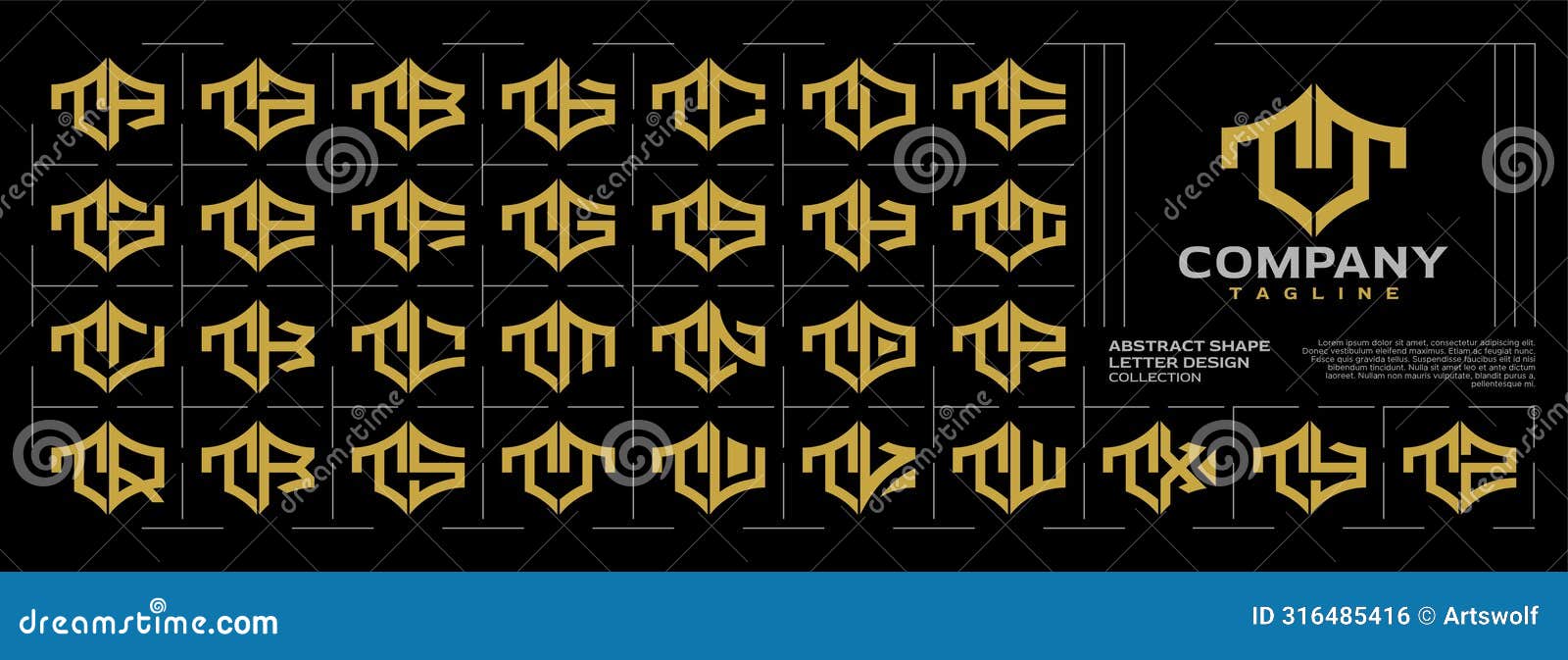 Elegant Line Initial Letter T TT Logo Bundle Stock Vector ...