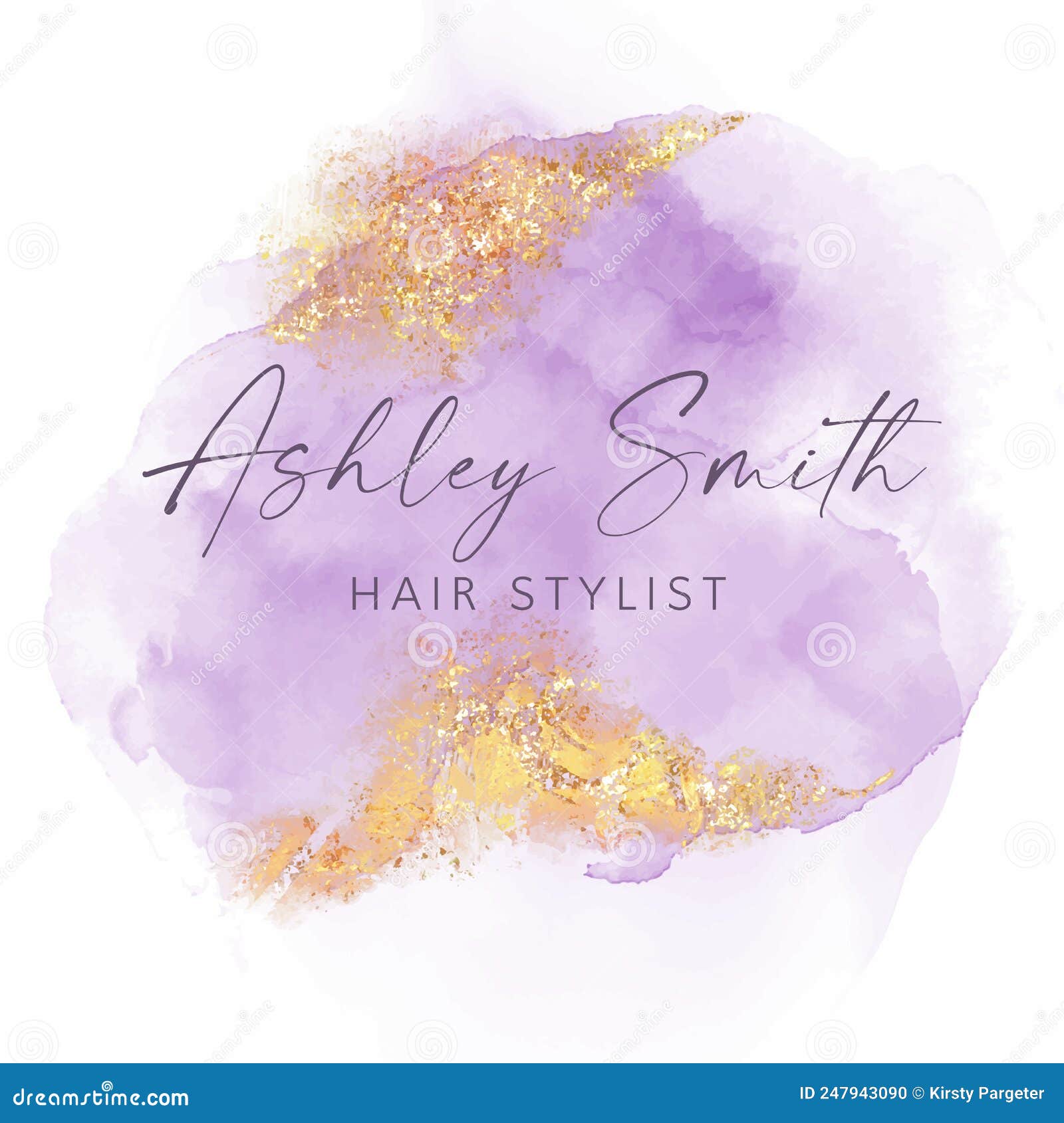 Elegant Logo Design with Gold Sparkling Elements Stock Vector ...