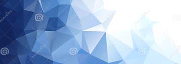 Elegant Low Poly Dark Blue Triangle Banner Design Stock Vector ...