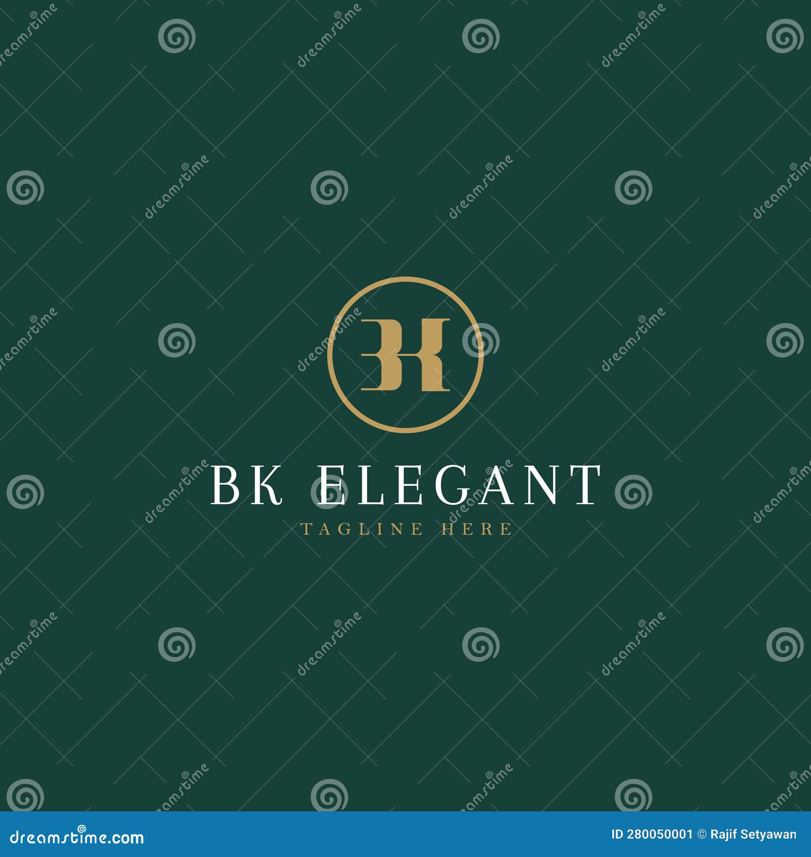 Elegant and Luxurious Letters BK Monogram Logo Design Vector Stock ...