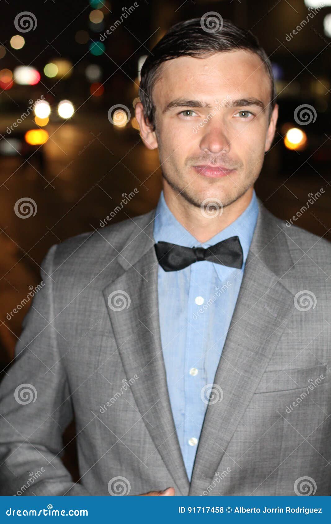 Elegant Man in the City at Night Stock Photo - Image of modern ...