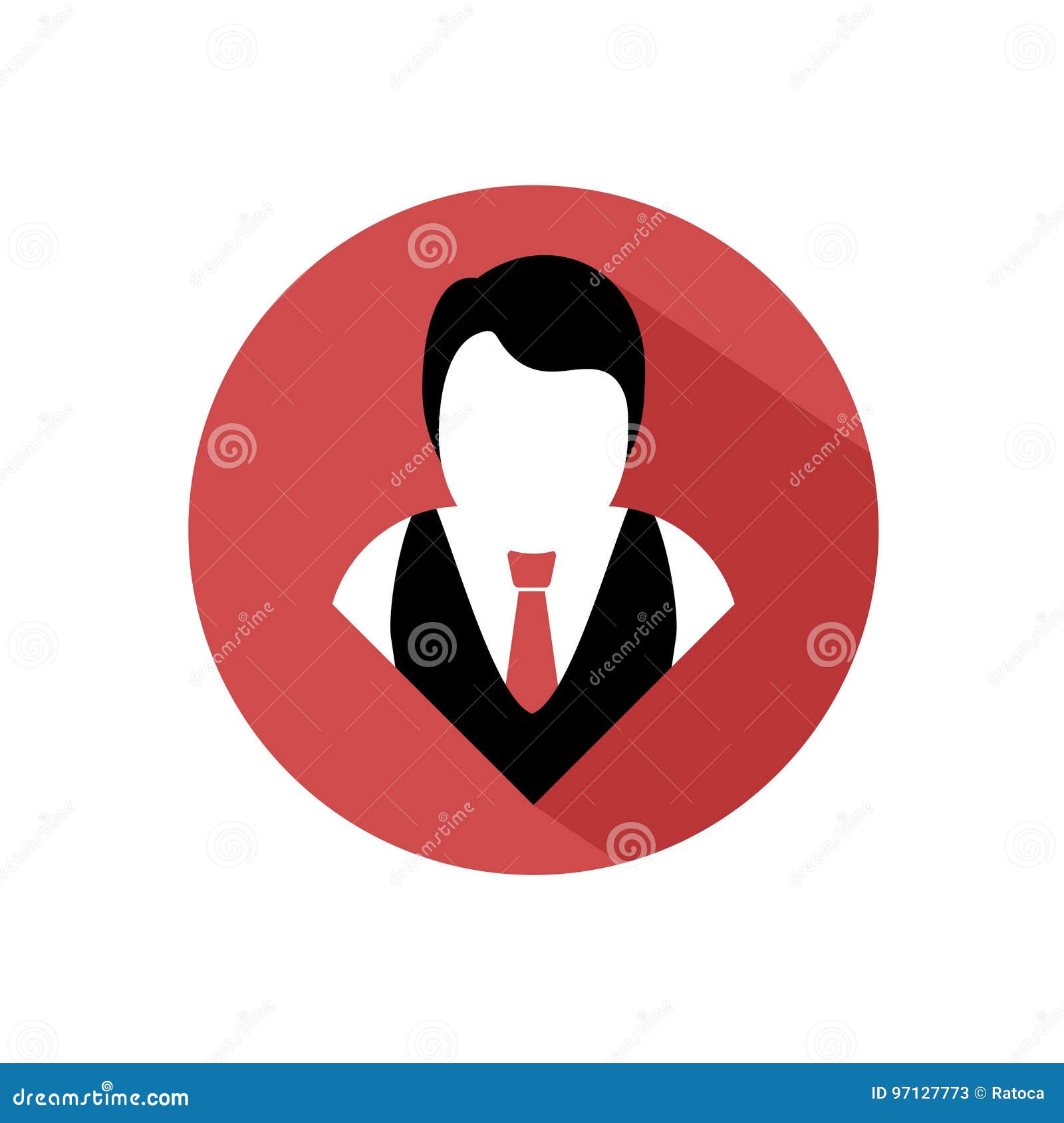 Elegant man icon stock vector. Illustration of elegant - 97127773