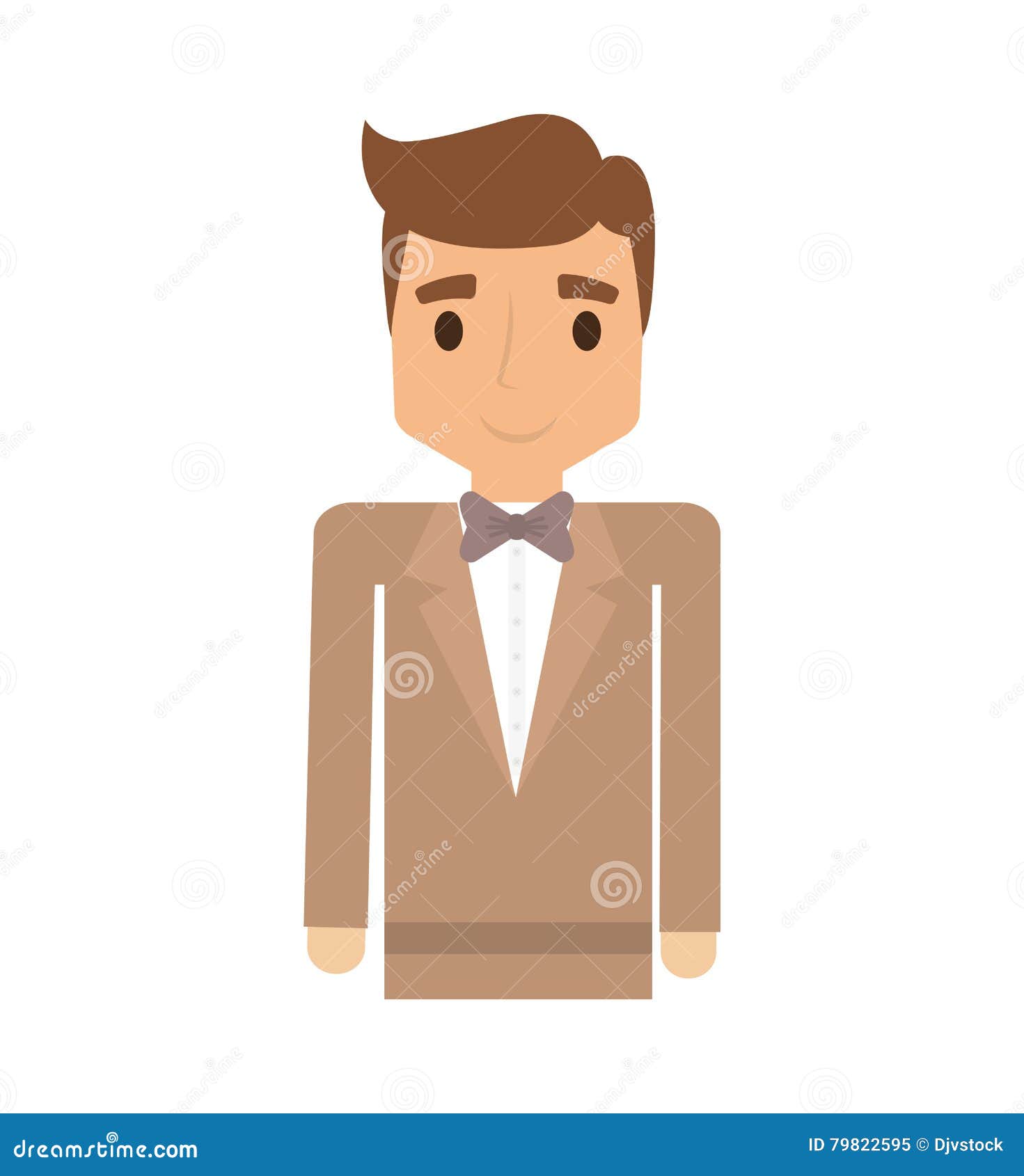 Elegant Man Male Isolated Icon Stock Vector - Illustration of avatar ...
