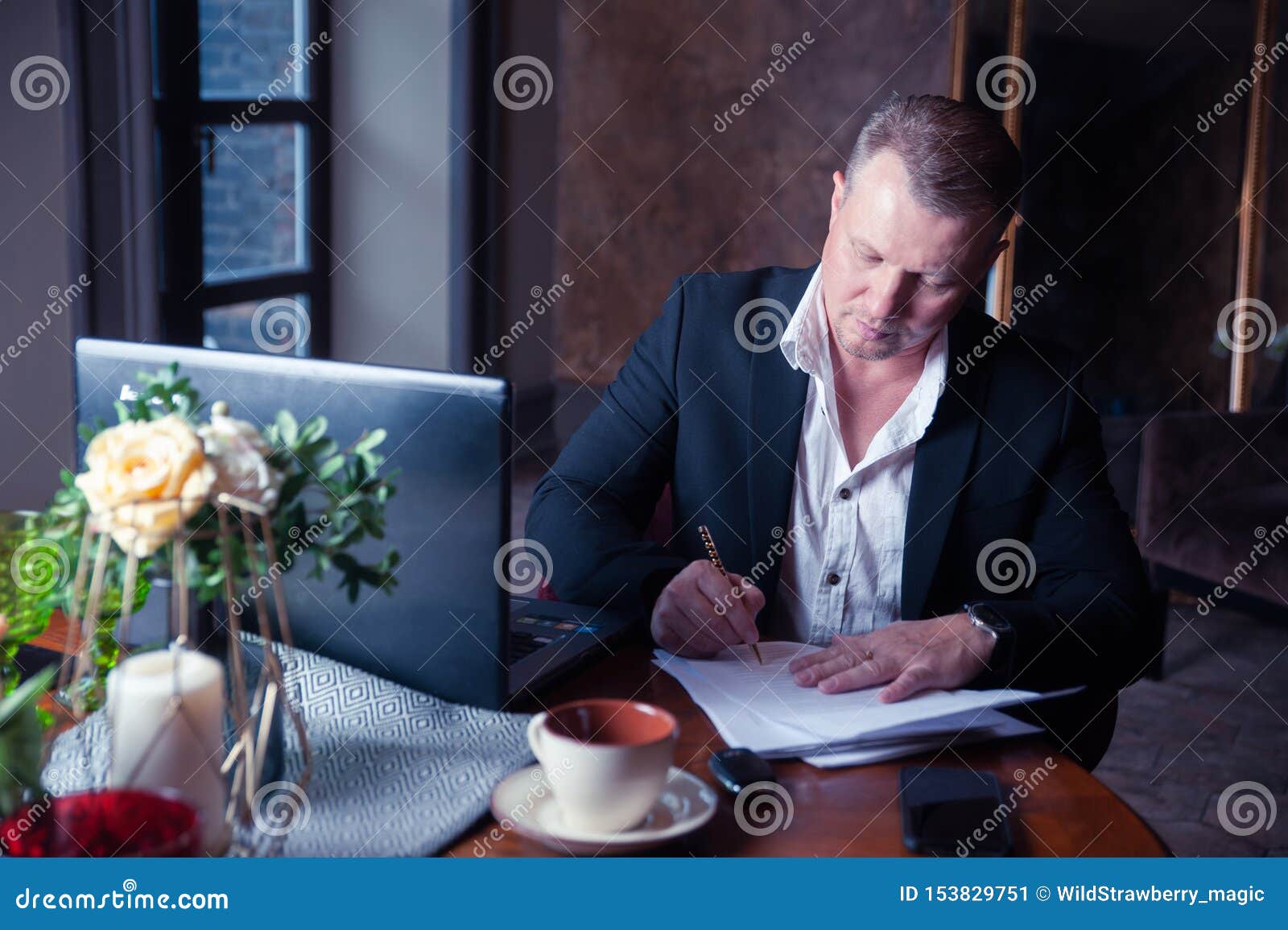 Elegant Man Signs Papers in Luxury Apartments Stock Image - Image of ... Elegant Man Signs Papers in Luxury Apartments Stock Image - Image of ...