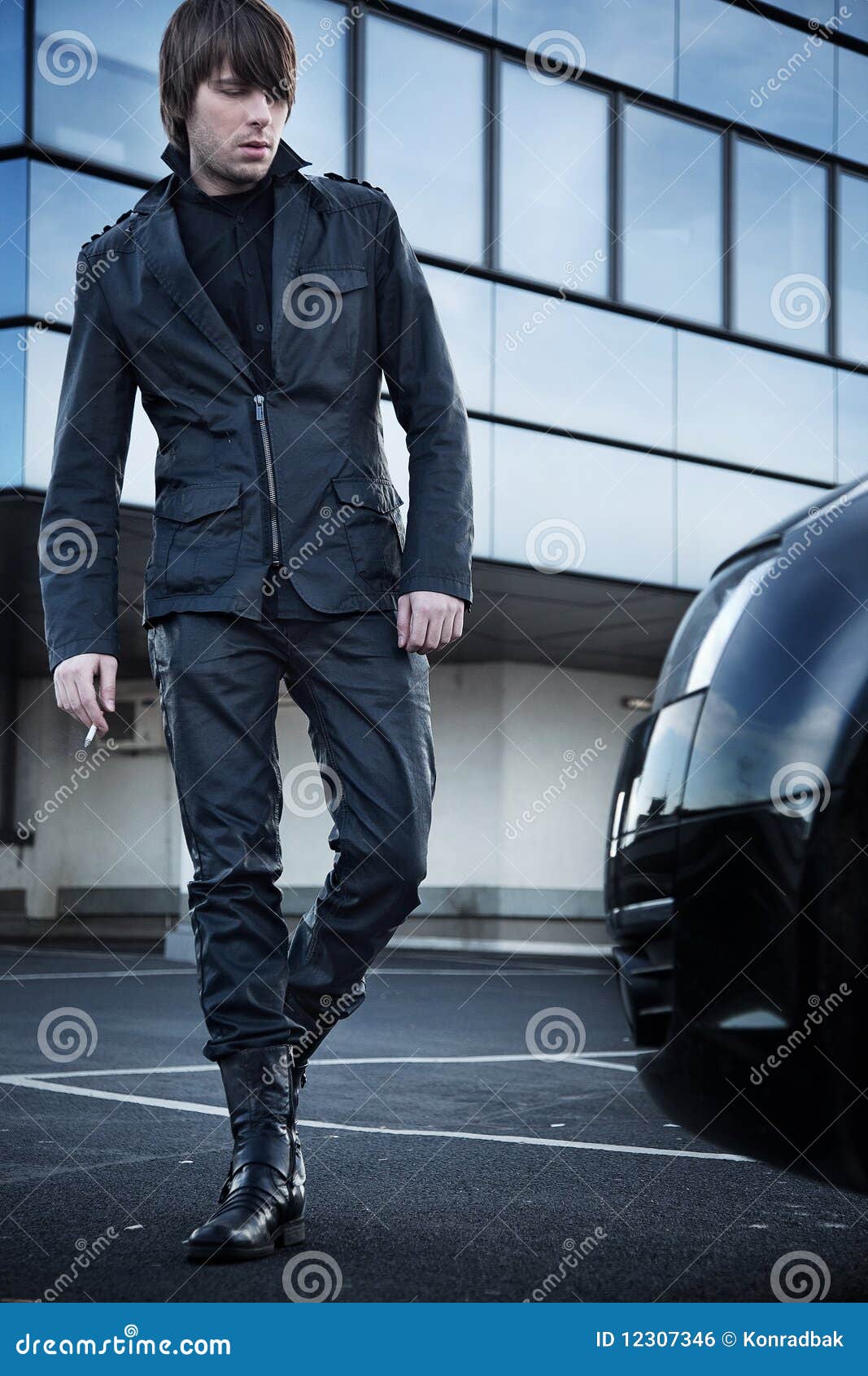 Elegant man walking stock photo. Image of outside, daytime - 12307346