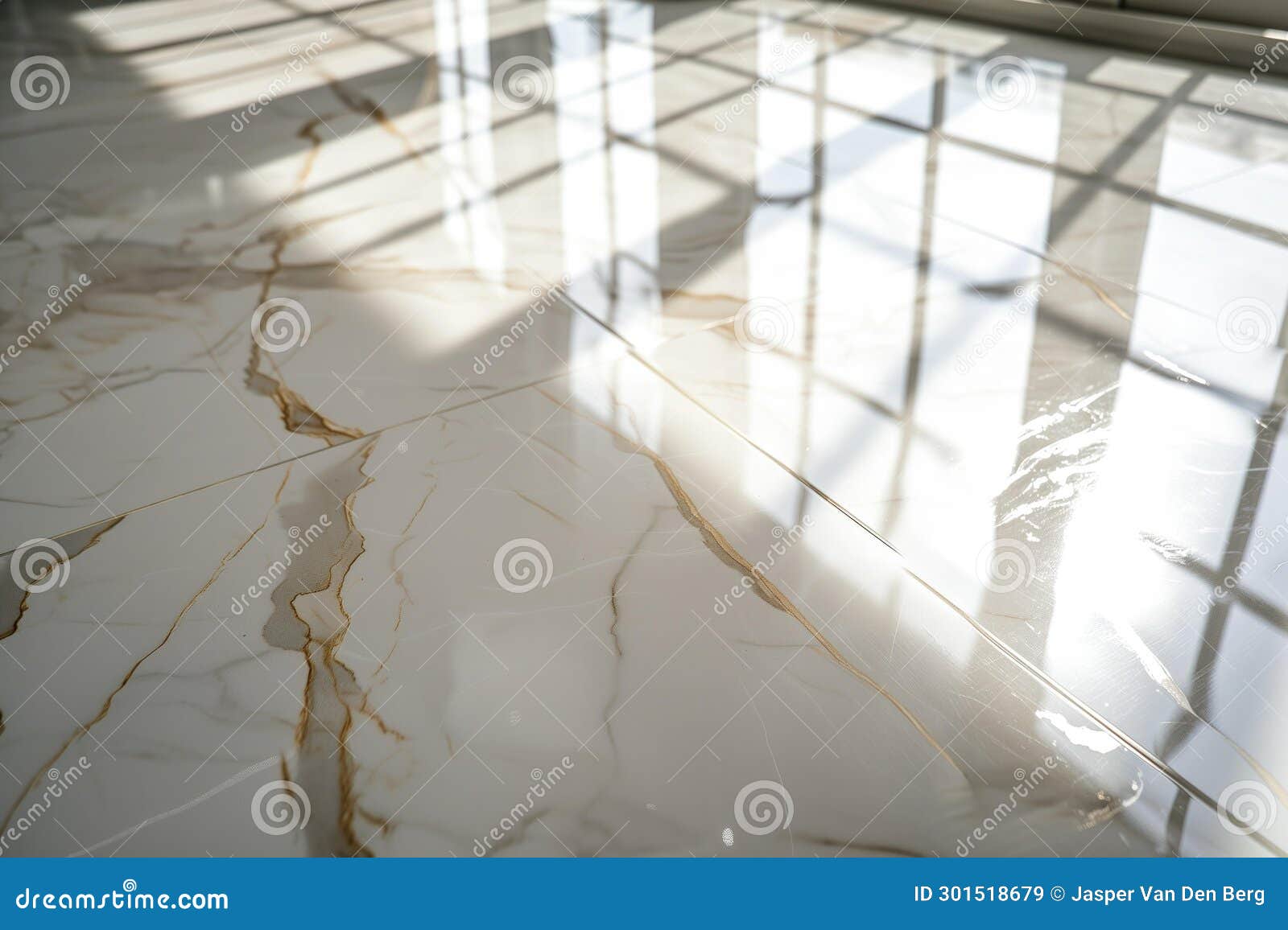 Elegant Marble Floor Texture with Sunlight Reflection, AI Generated ...