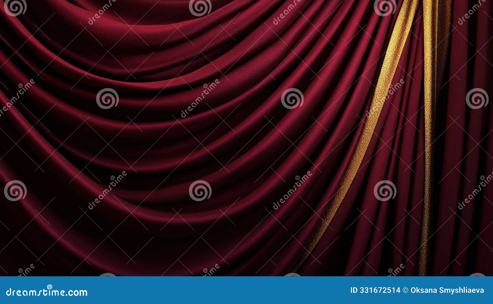 Elegant Maroon and Gold Drapery Background Stock Photo - Image of ...