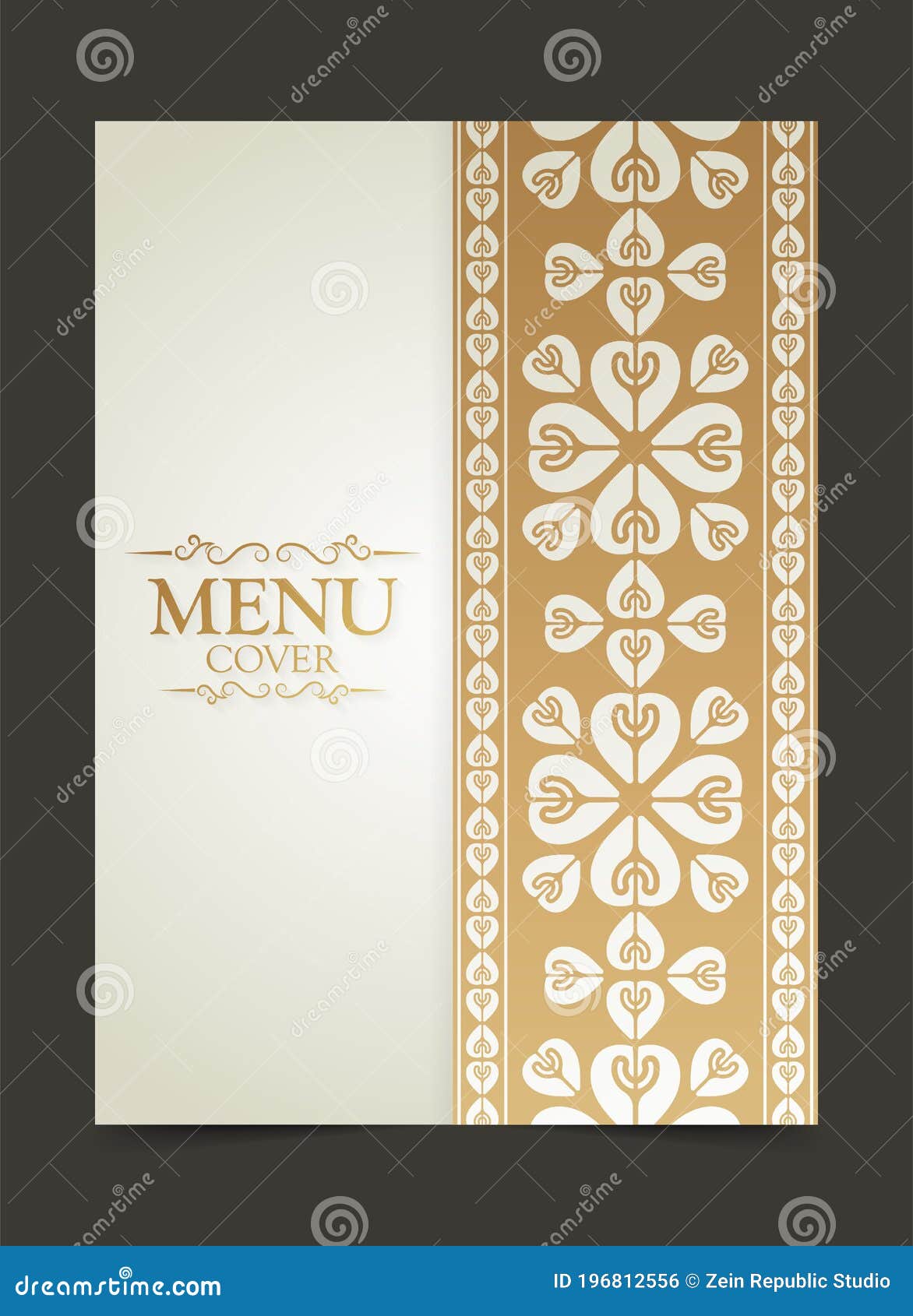 Elegant menu cover design stock illustration. Illustration of design ...
