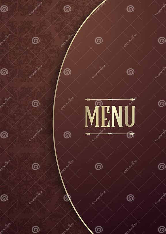Elegant menu cover design stock vector. Illustration of vector - 209672587