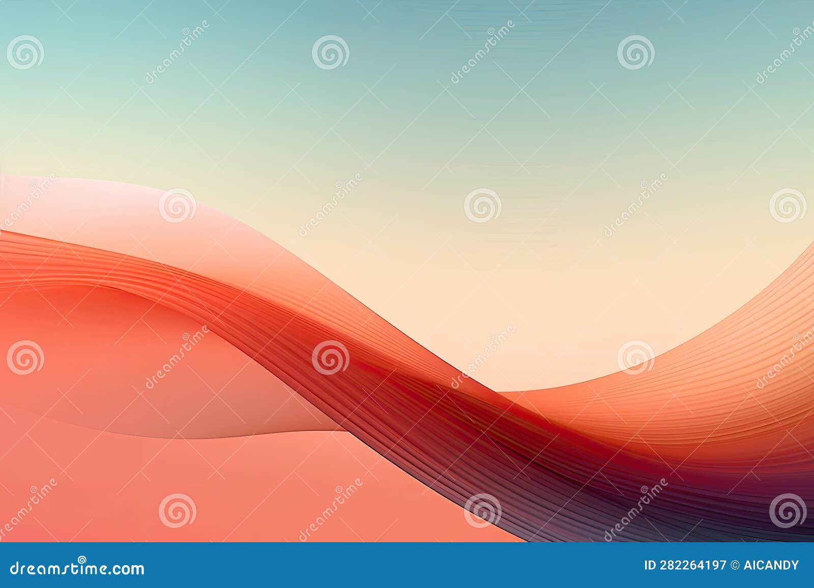 Elegant Minimalistic Background with a Single Wavy Line, Representing ...