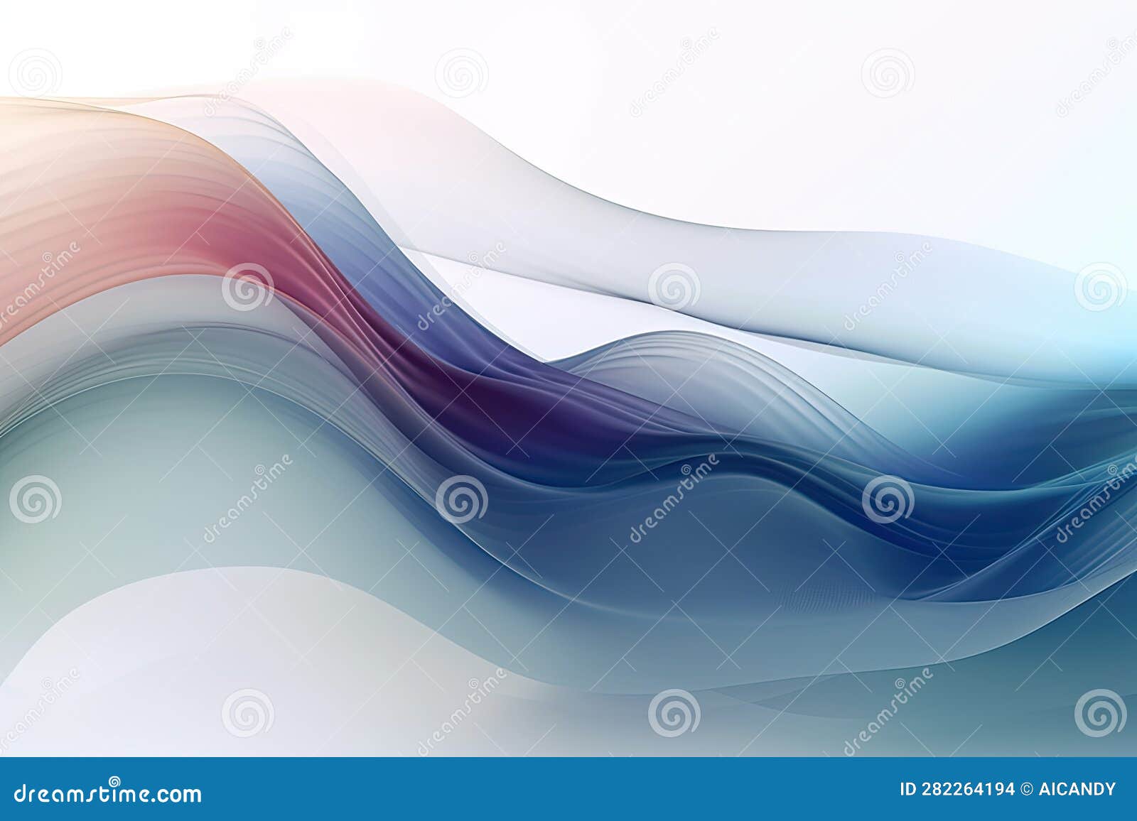 Elegant Minimalistic Background with a Single Wavy Line, Representing ...