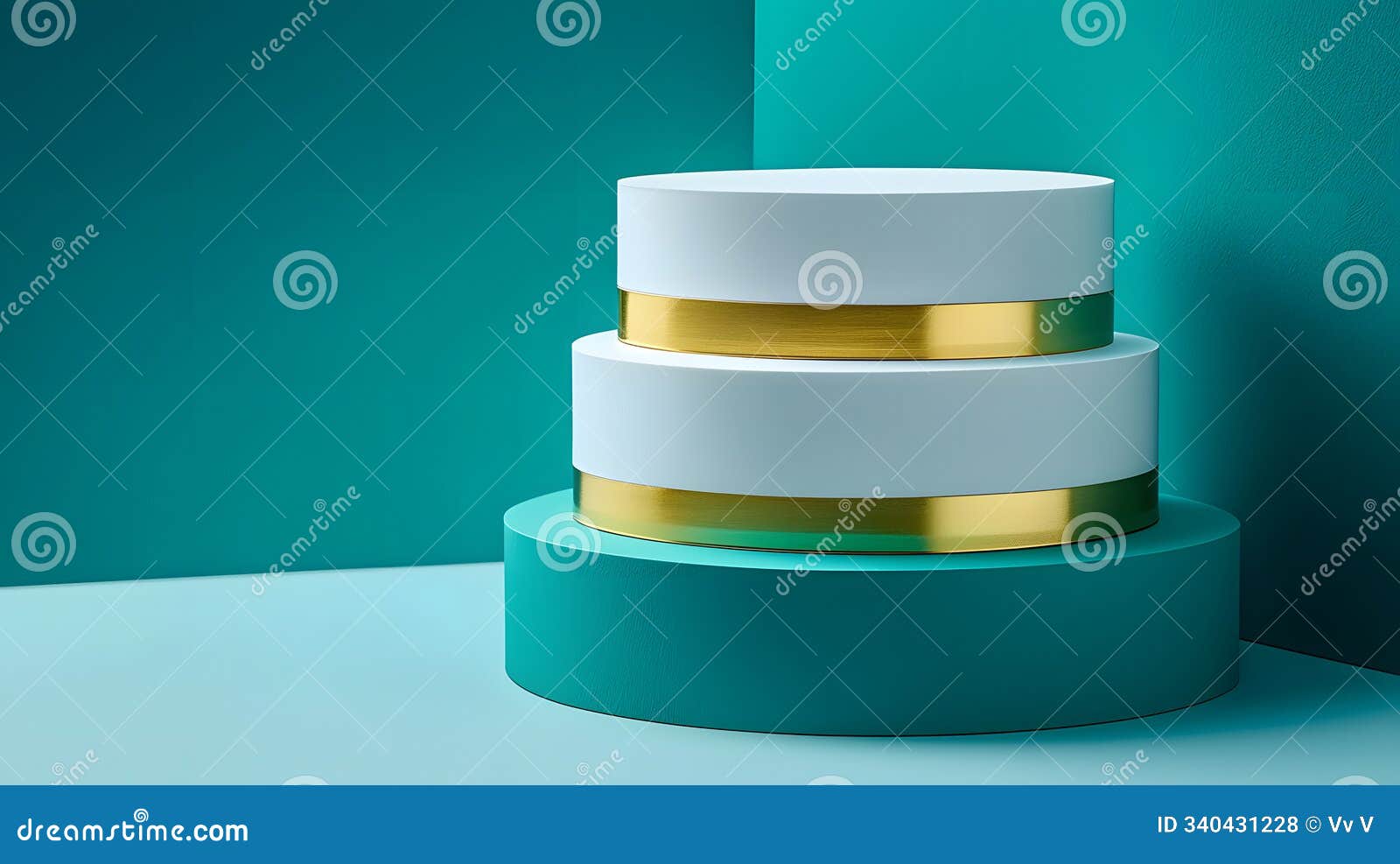 Elegant Minimalistic Cake Design with Gold Accents Stock Photo - Image ...