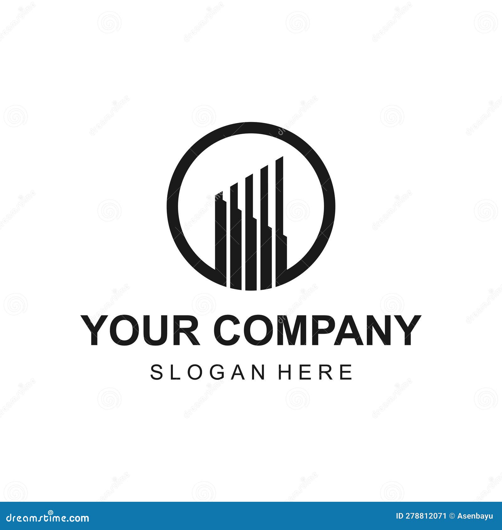 Elegant Modern Building Logo Design Vector Illustration Stock Vector ...
