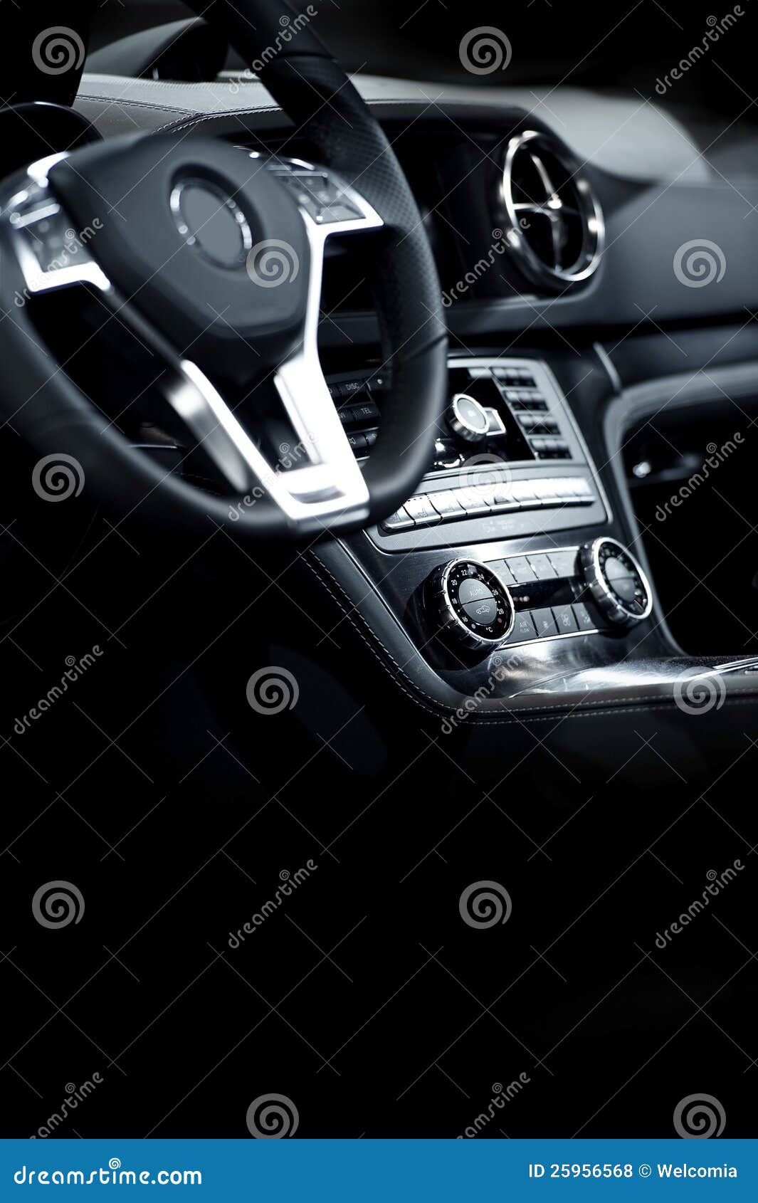 Elegant Modern Car Interior Stock Photo - Image of dash, performance ...
