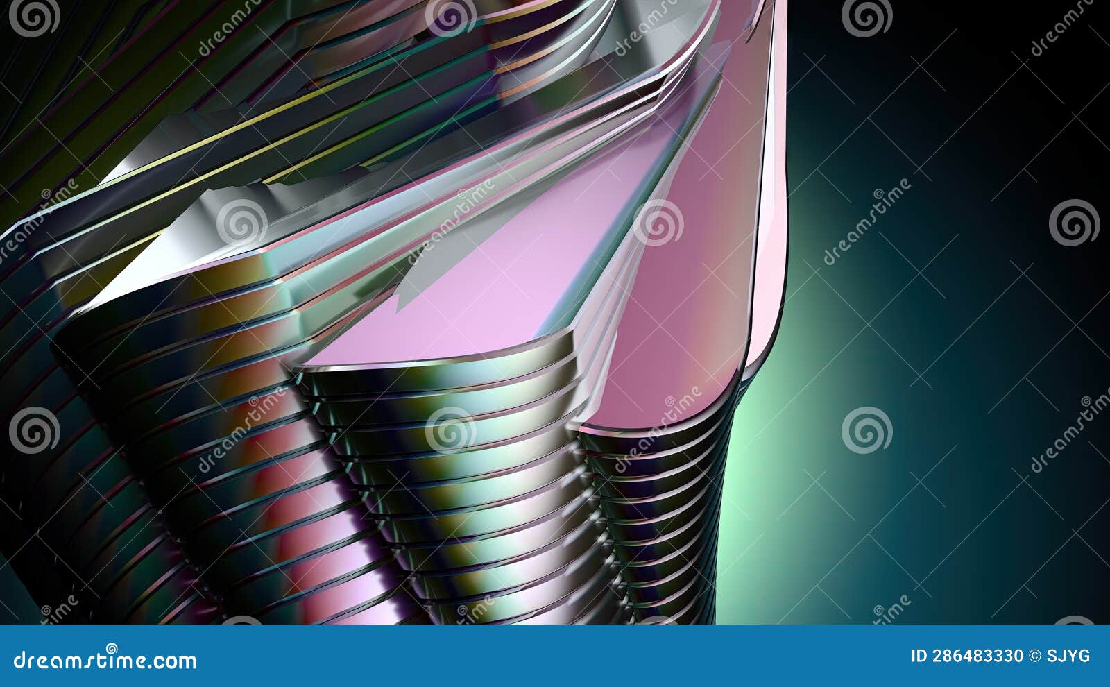 Elegant and Modern 3D Rendering Image Background of Stacked Metal ...