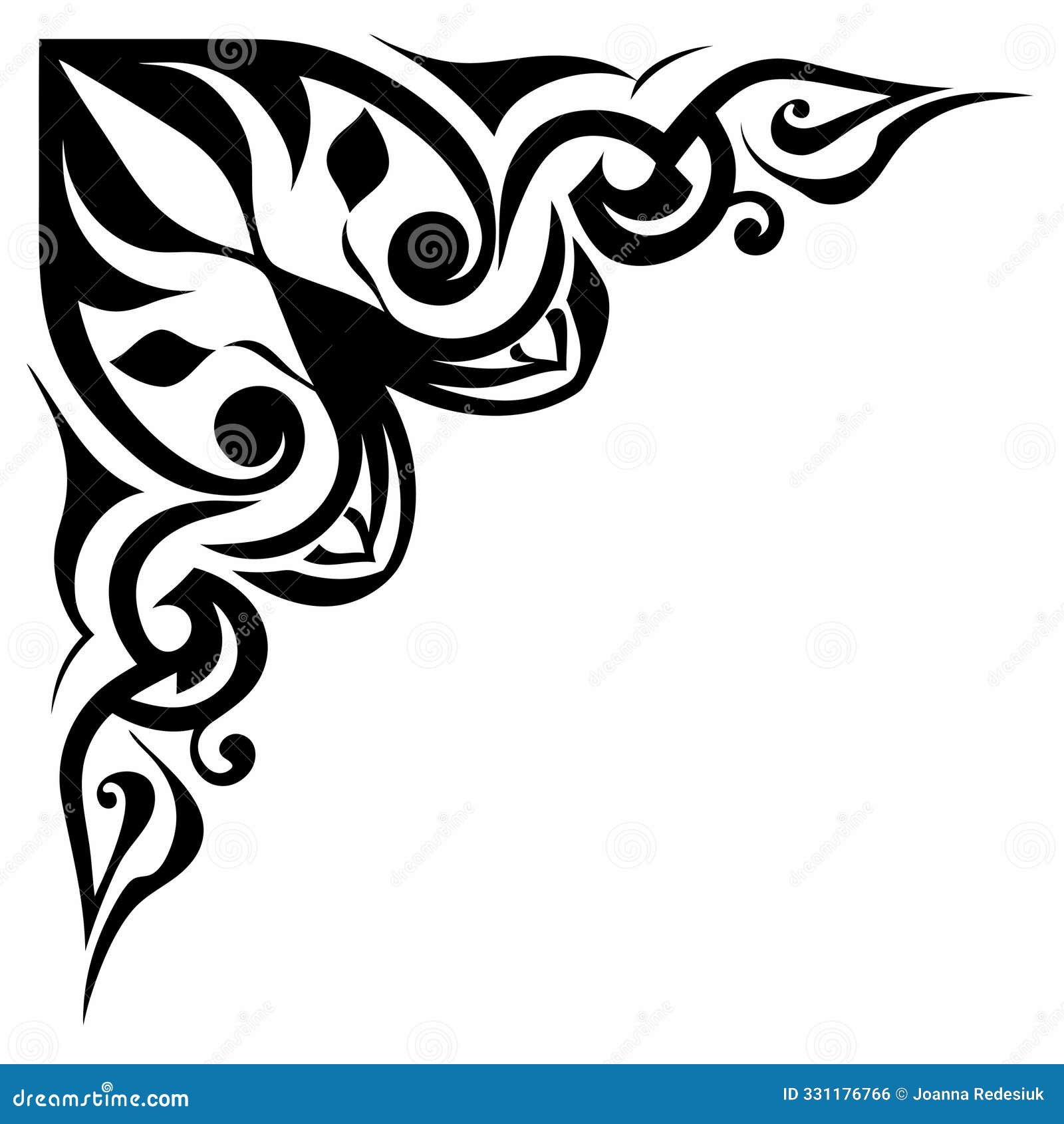 Elegant Modern Graphic Corner Stock Illustration - Illustration of ...