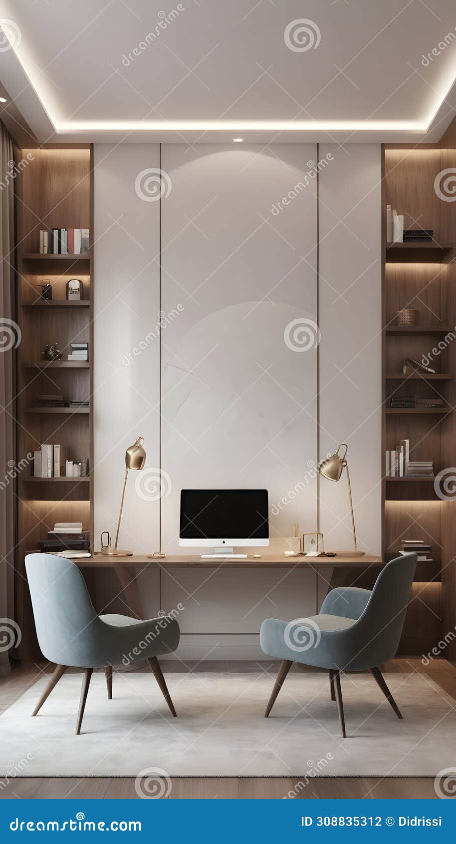 Elegant, Modern, Minimalistic Study Room Design Template for the ...