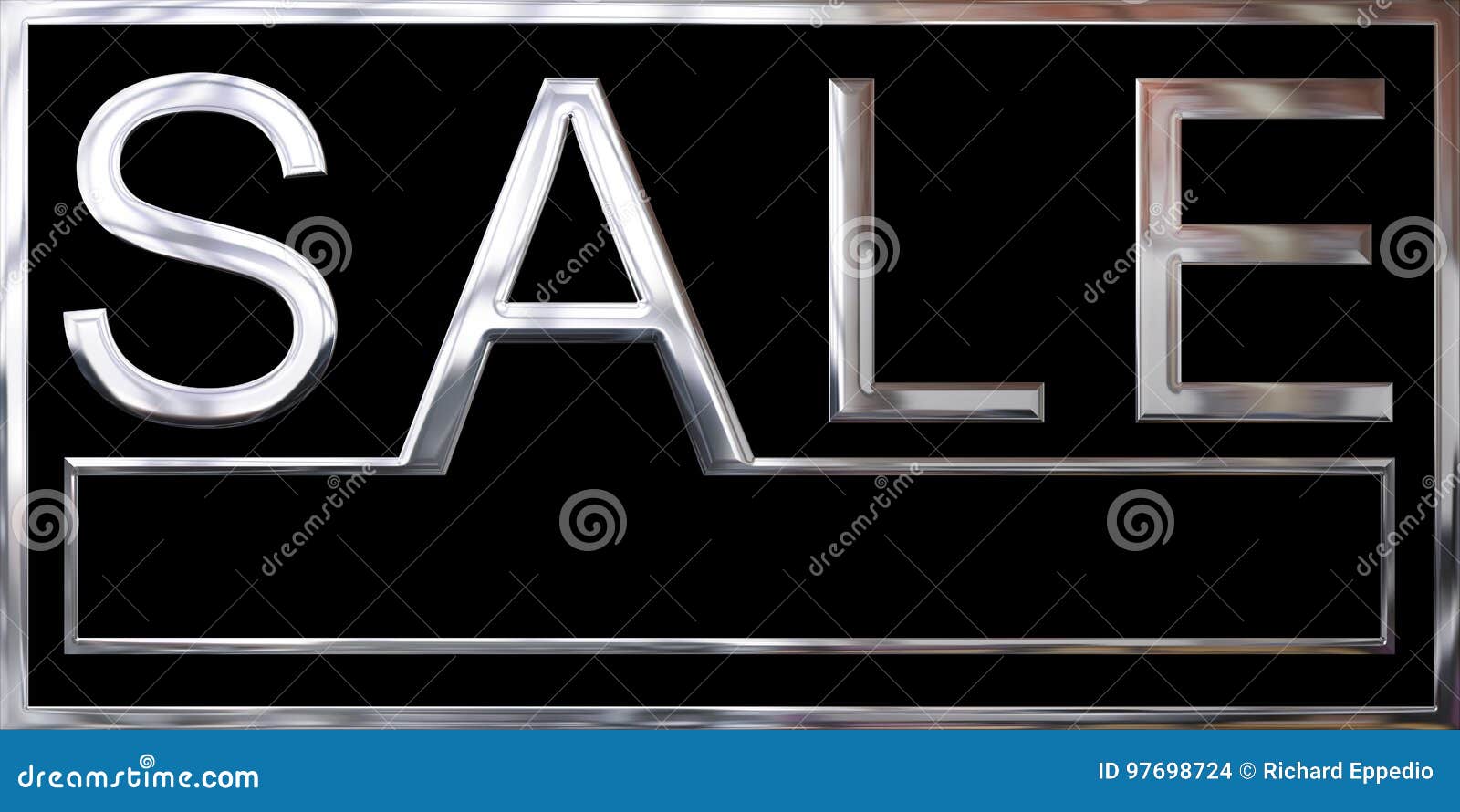 Elegant Modern Silver Sale Sign Stock Illustration - Illustration of ...