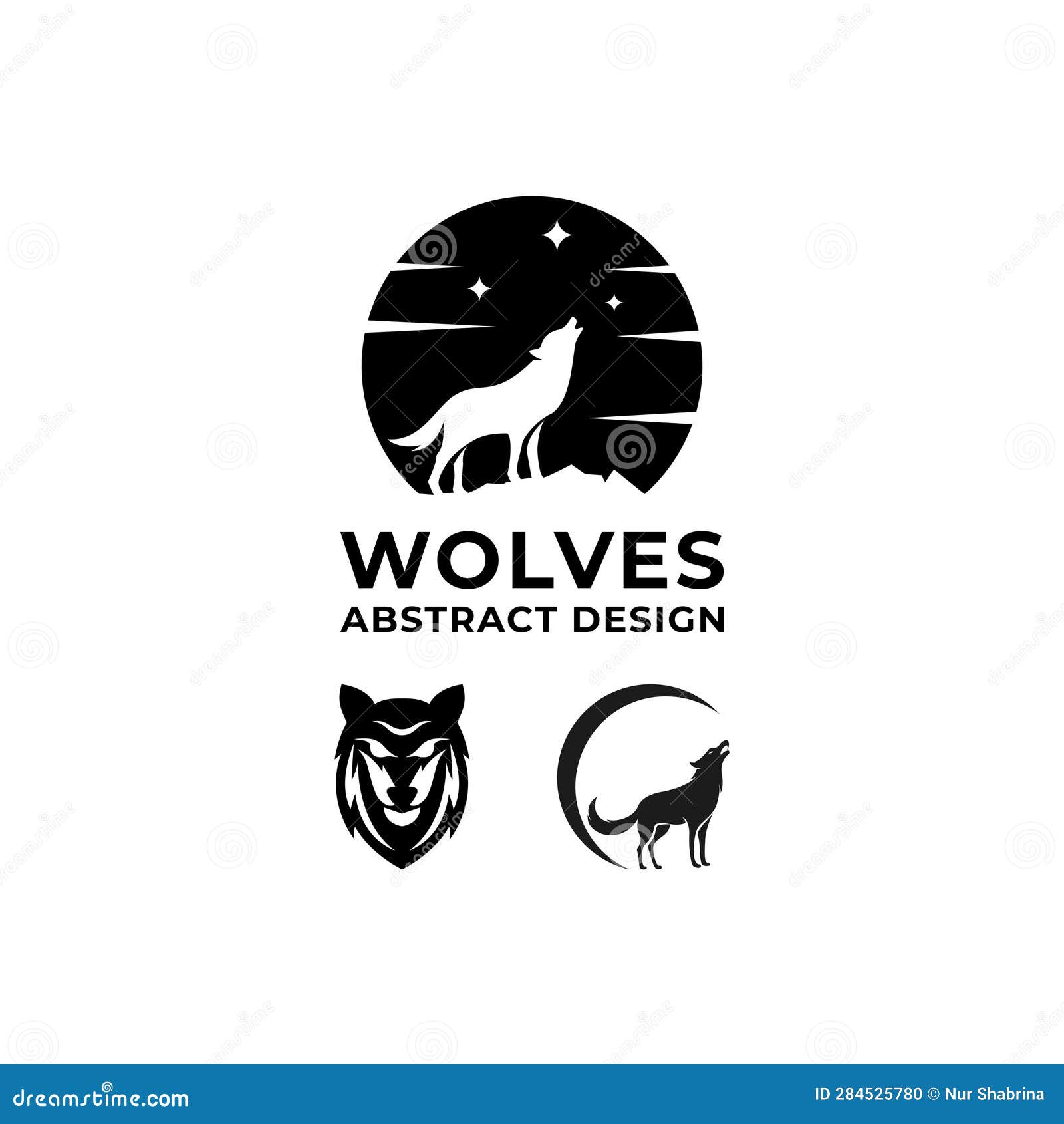 Elegant Modern Vector Various Modern Logos of Wolves Inspiration ...