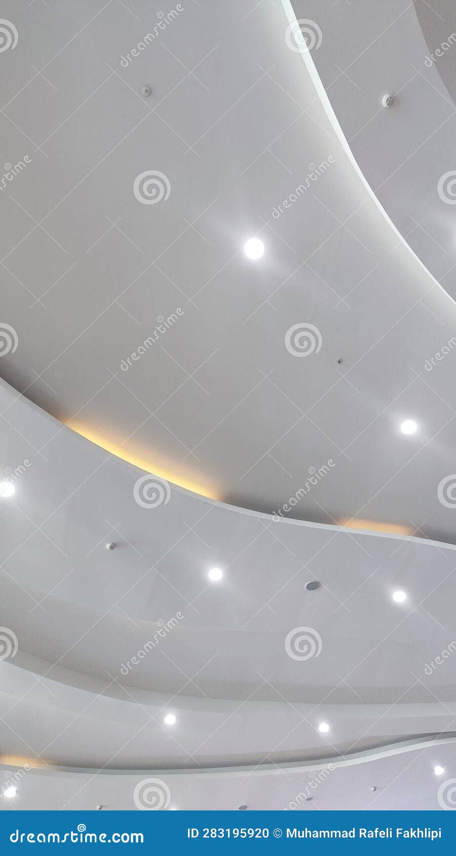 Elegant and Modern White Building Ceiling Photo Stock Photo - Image of ...