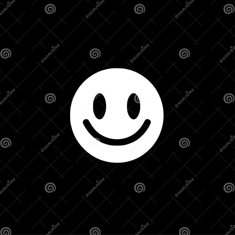 Smiley Face - Minimalist and Simple Silhouette - Vector Illustration ...