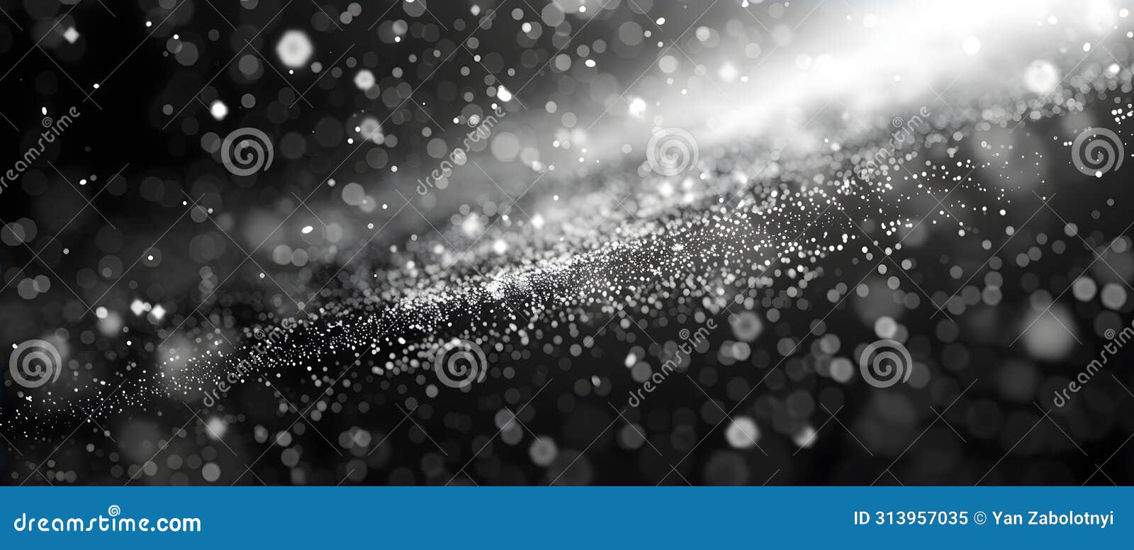 Elegant Monochrome Snowfall Loop in 4K. Concept Monochrome, Snowfall ...