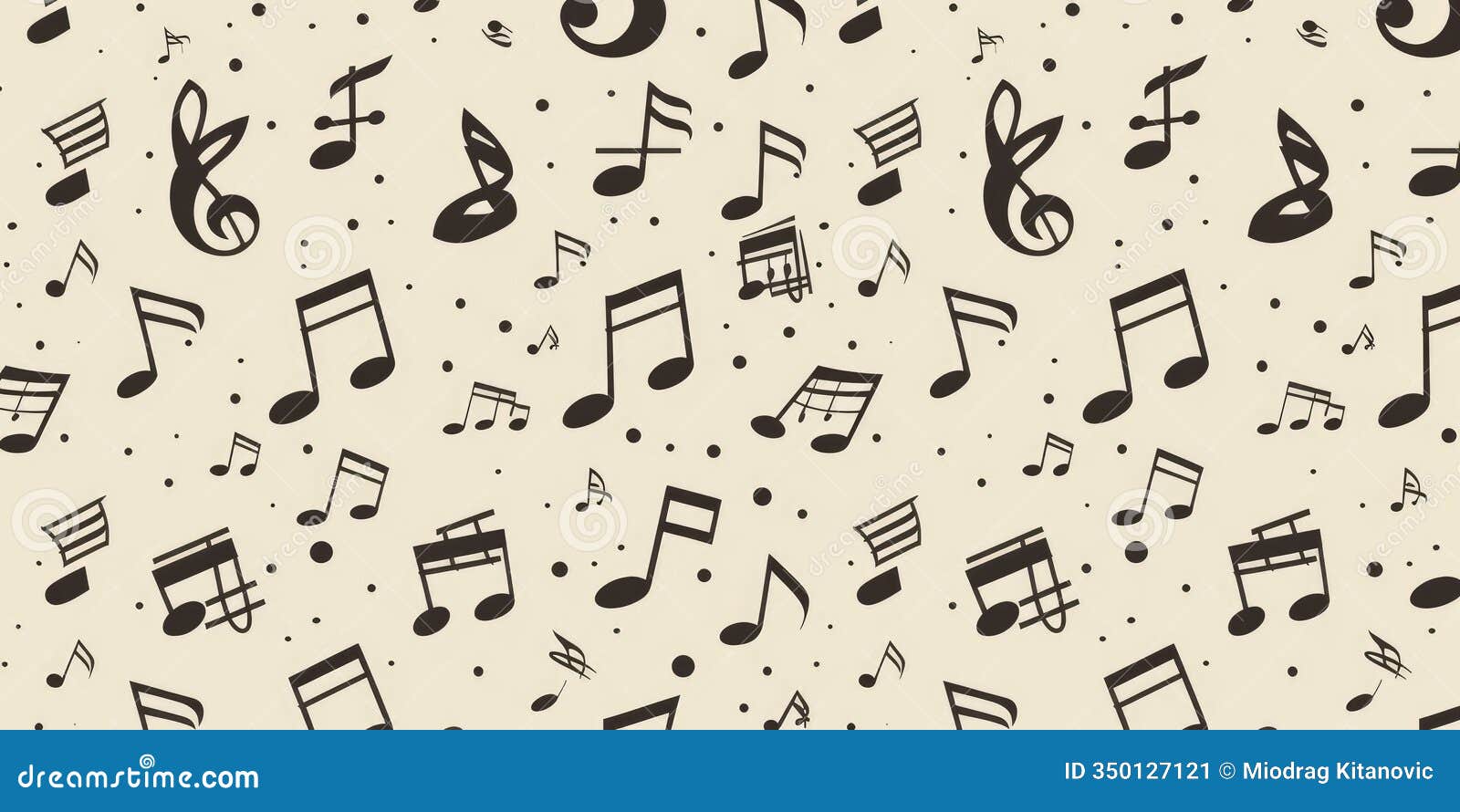 Elegant Music Notes Pattern on a Subtle White Background for Creative ...