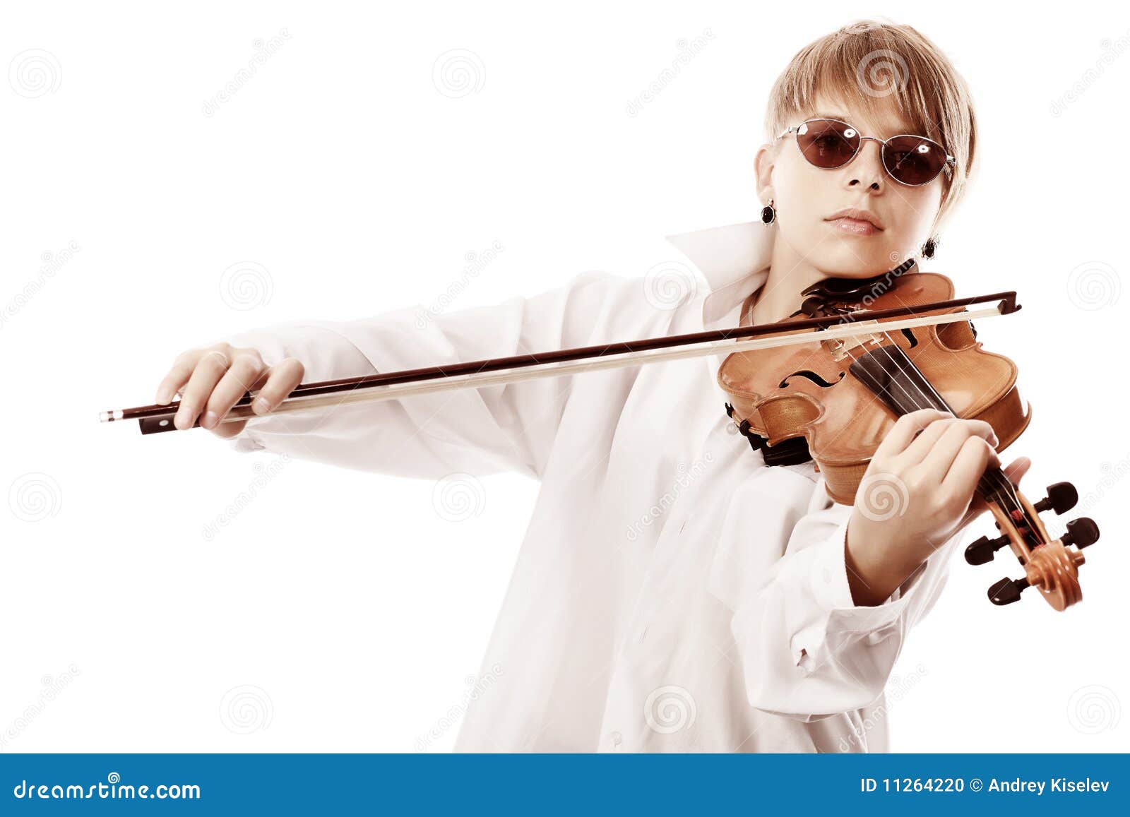 Elegant musician stock photo. Image of classical, fiddle - 11264220