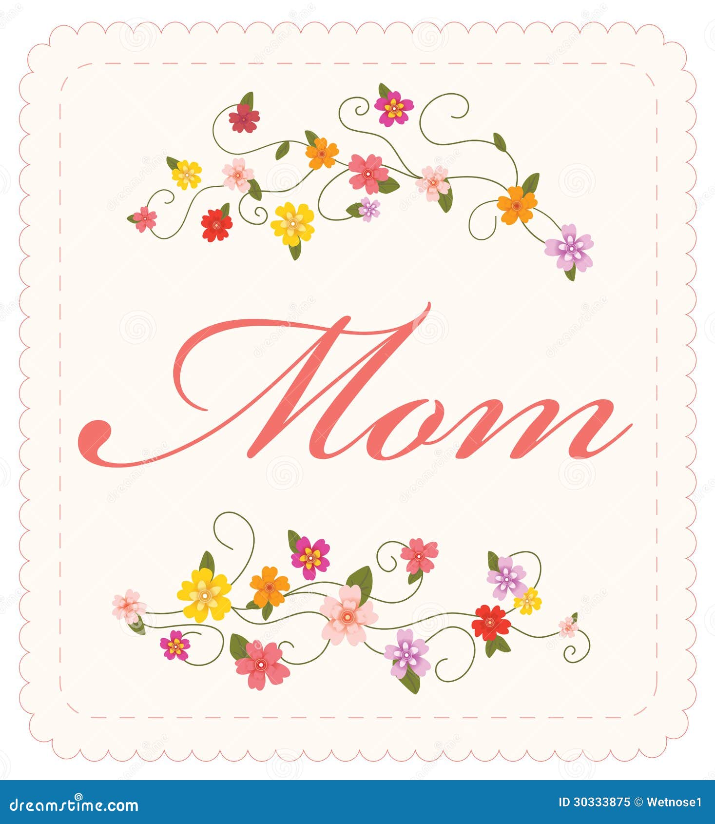 Elegant name card stock vector. Illustration of words - 30333875