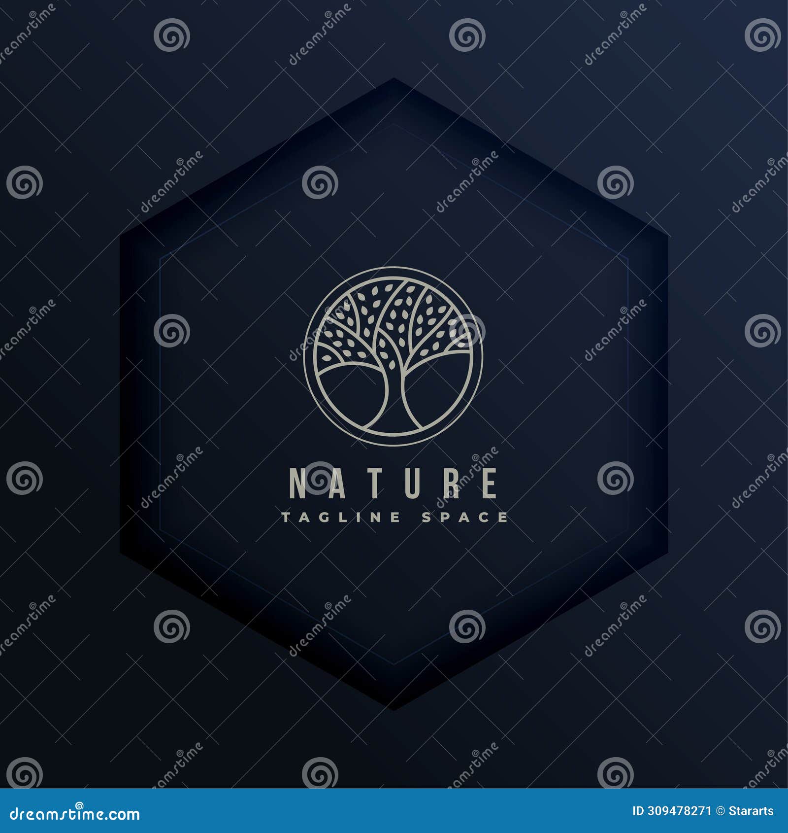 Elegant Natural Tree Logo Icon Template Stock Vector - Illustration of ...