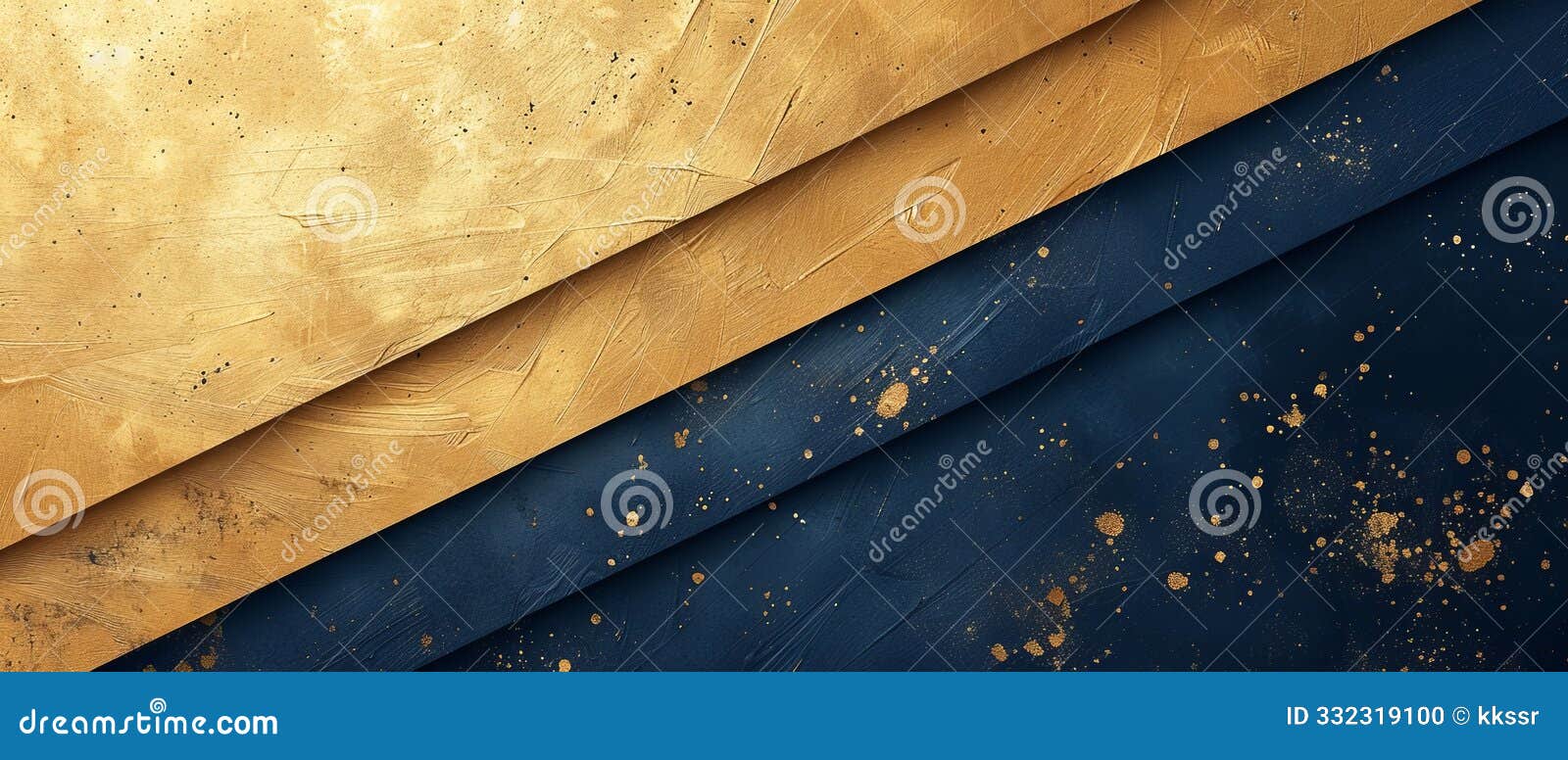 Elegant Navy Diagonal Layers on Radiant Gold Background Create ...