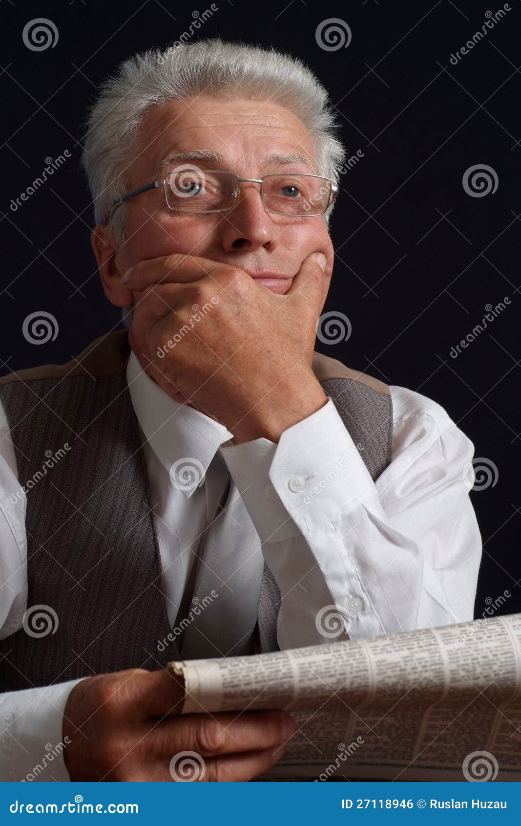 Elegant old man in suit stock photo. Image of fatigue - 27118946