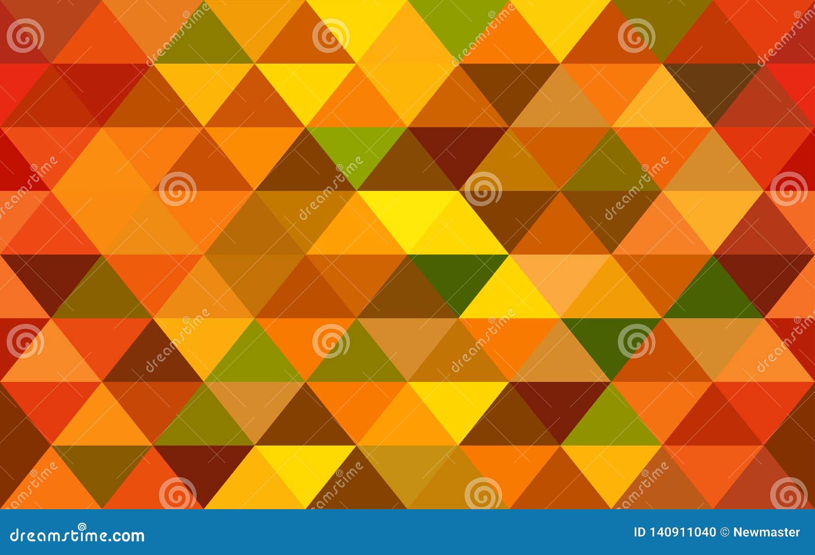 Elegant Orange Geometry Seamless Pattern with Triangles Stock Vector ...