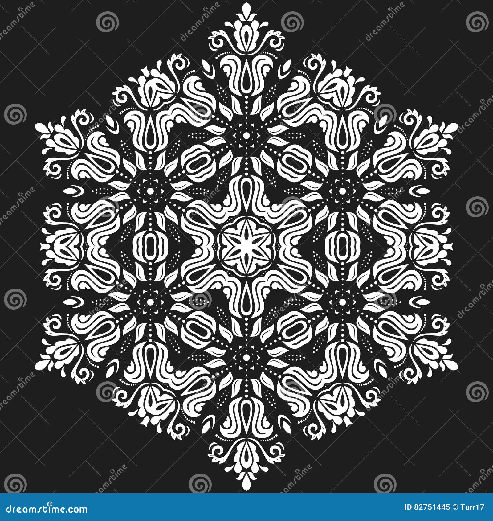 Elegant Ornament in the Style of Barogue Stock Illustration ...