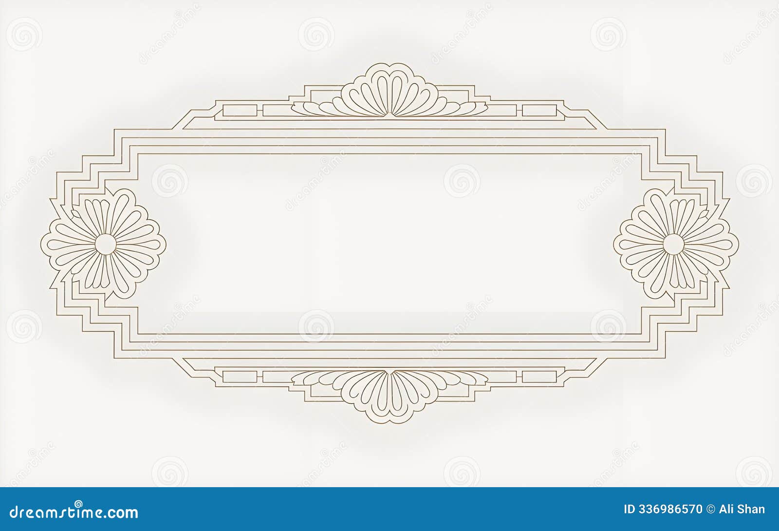 Elegant Ornamental Frame Border Design Element Stock Illustration ...