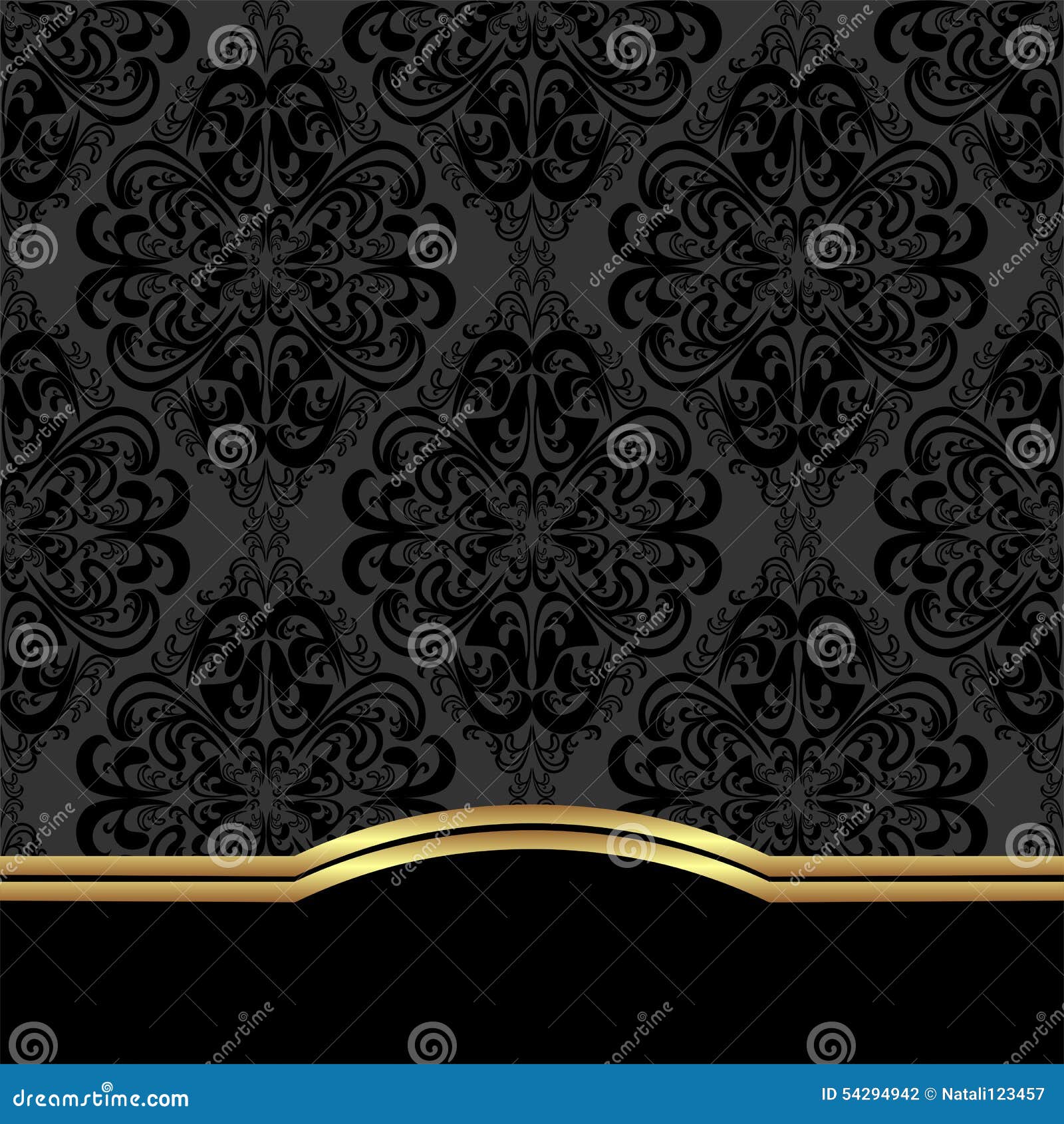 Elegant Ornate Background With Border For Design. Vector Illustration ...